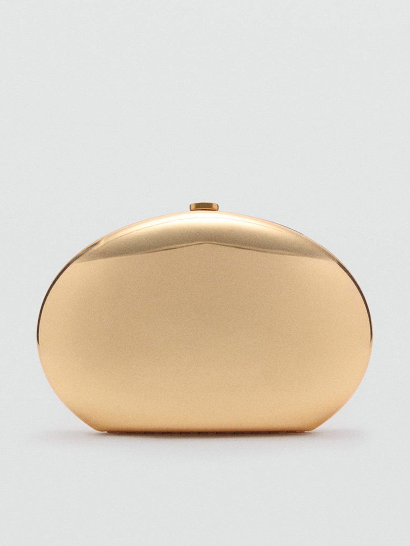 Mango Metallic Clutch Handbag | Very
