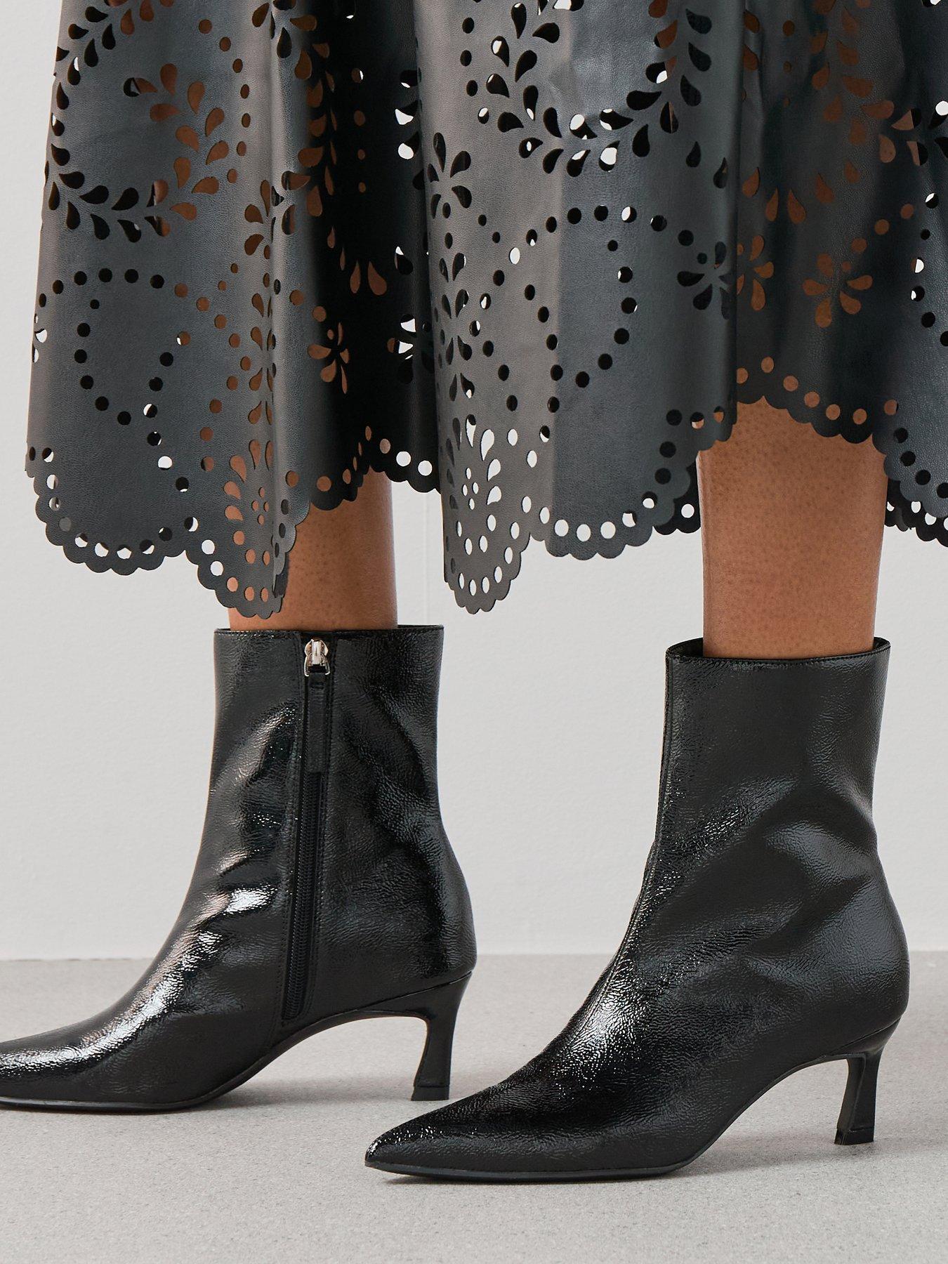 The Very Collection Pointed Toe Ankle Boot - Black | Very