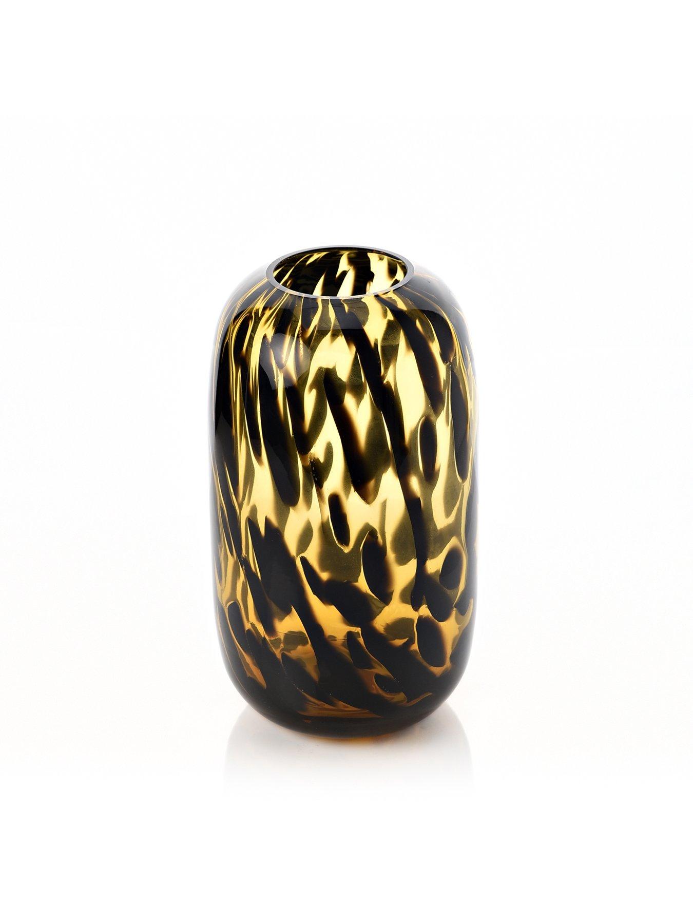 Hestia Tortoise Shell Glass Vase | Very