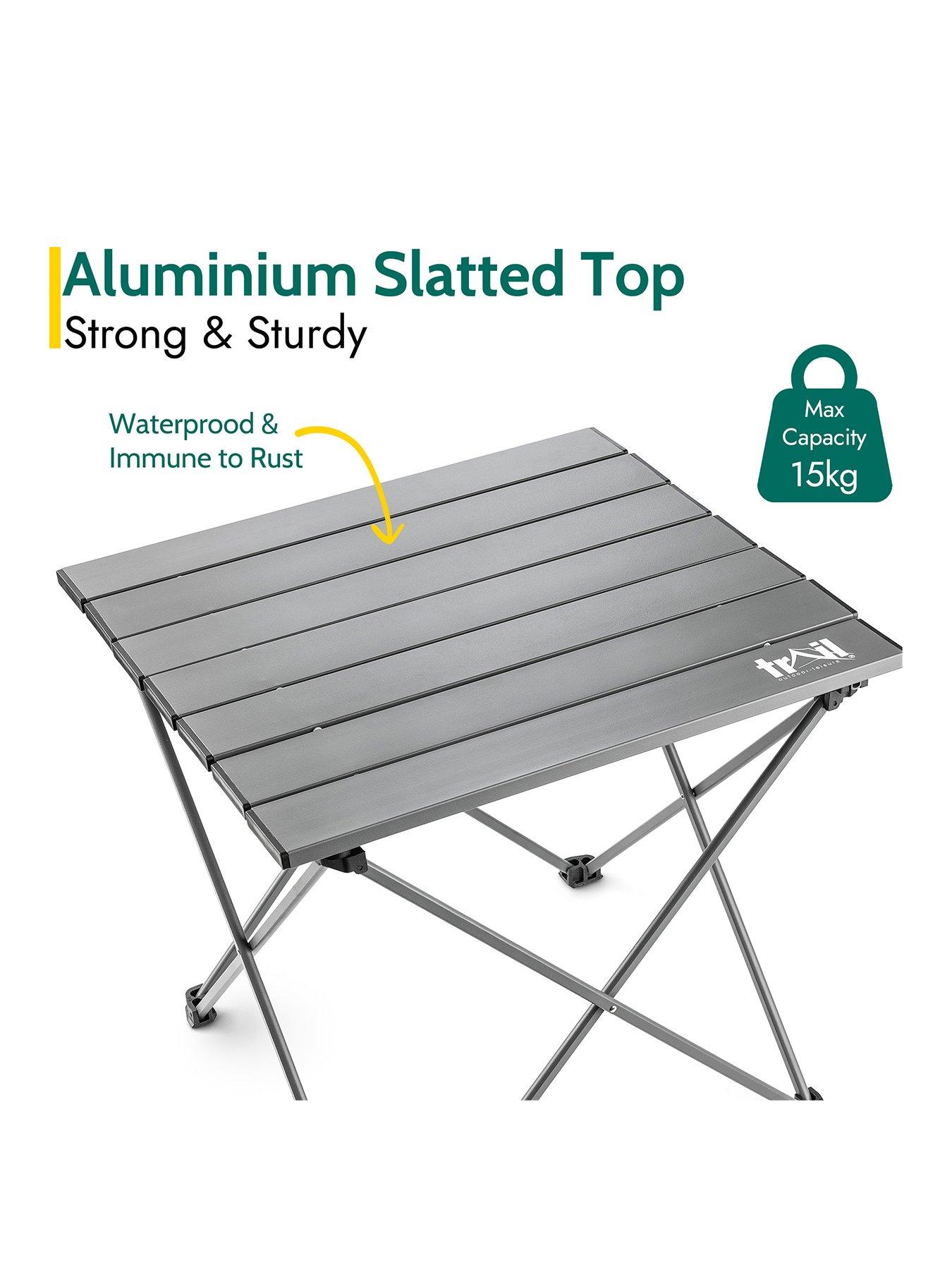 Trail Lightweight Aluminium Roll up Compact Camping Table | Very