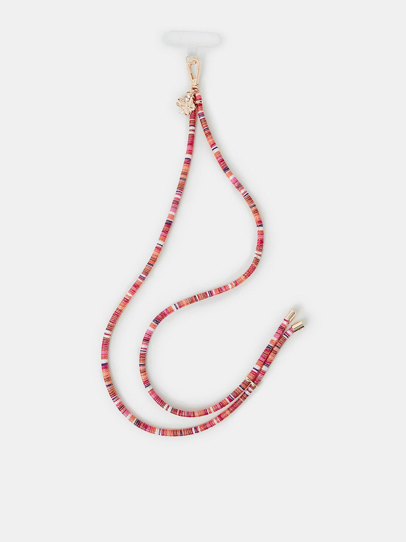 Accessorize Flower Charm Cord Phone Strap - Brights | Very