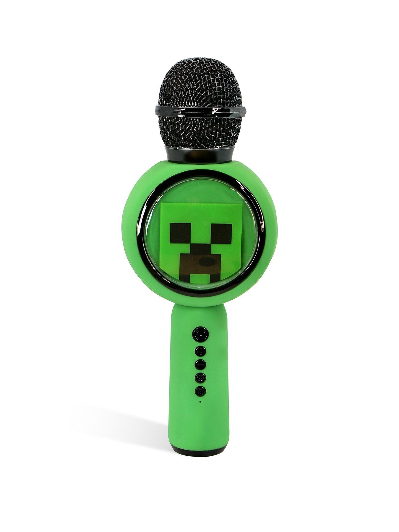 Minecraft Karaoke Microphone and Wireless Speaker with LED lights | Very