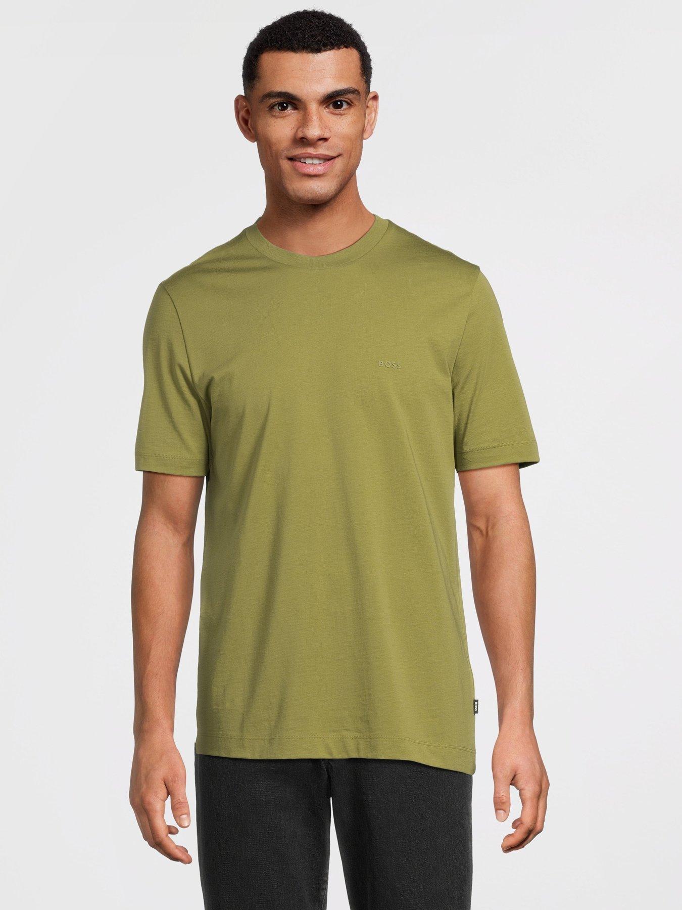 BOSS Thompson 01 Regular Fit T-Shirt - Light Green | Very