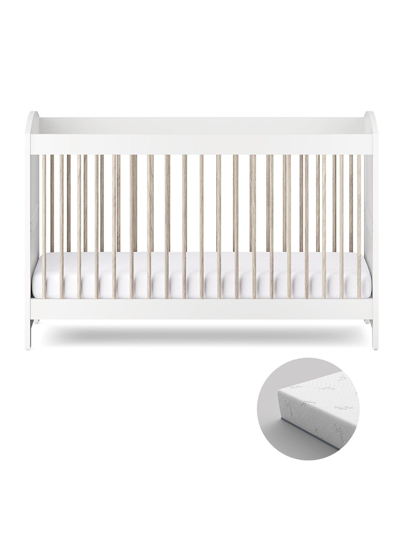 Silver Cross Valencia Cot Bed and TrueFit Cot Mattress | Very