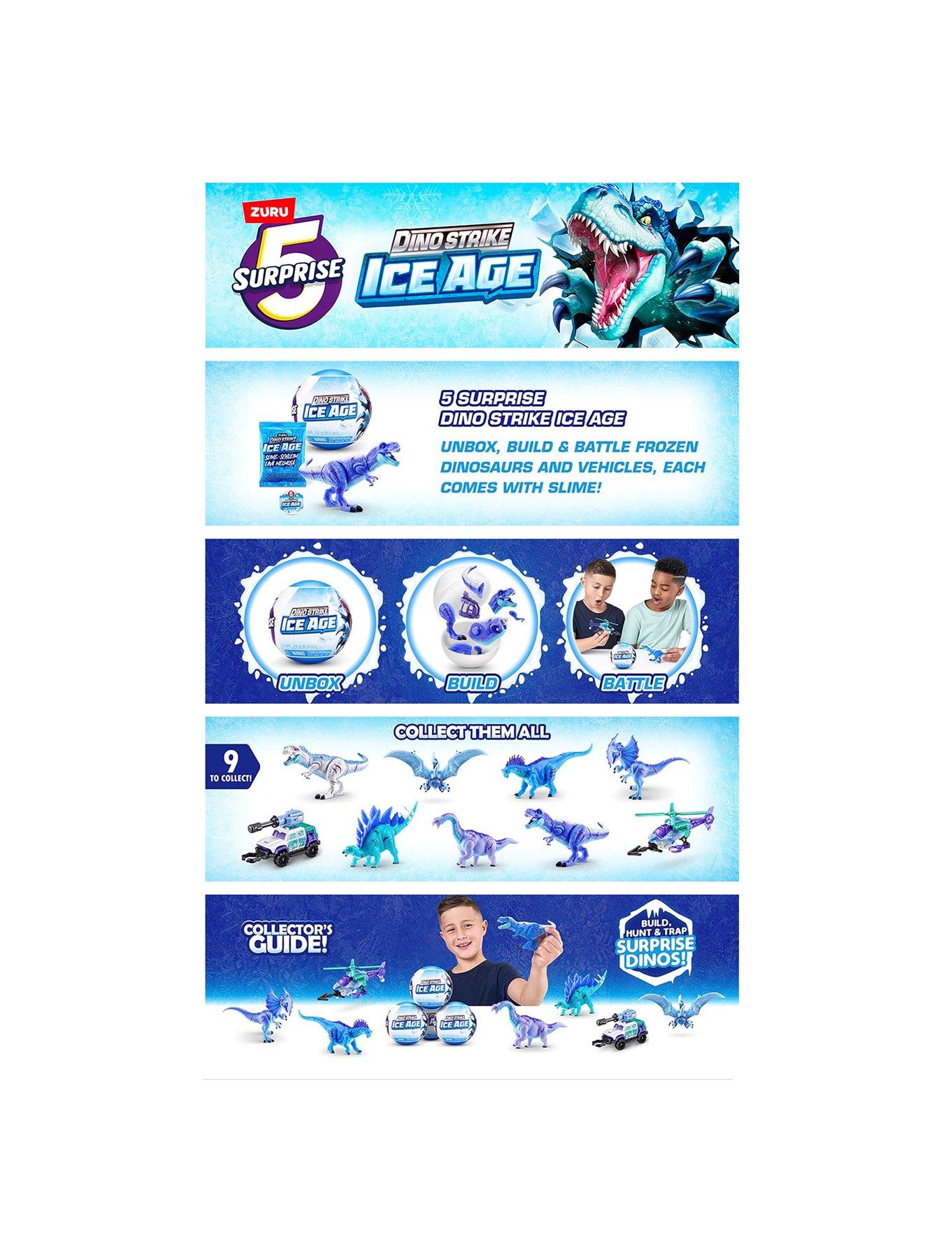 Zuru 4 Pack Zuru 5 Surprise Dino Strike Ice Age Capsule Bundle | Very