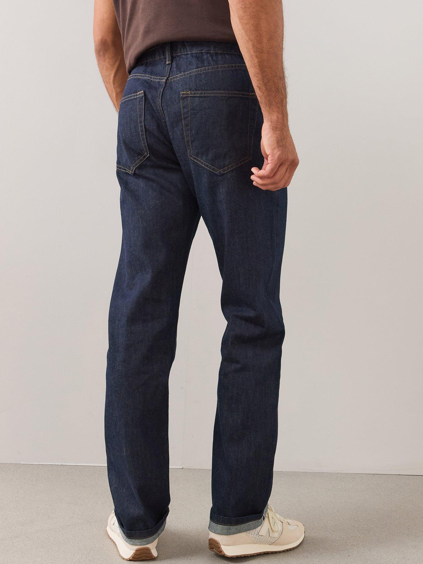 The Very Collection Rigid Selvedge Straight Fit Jean - Indigo | Very