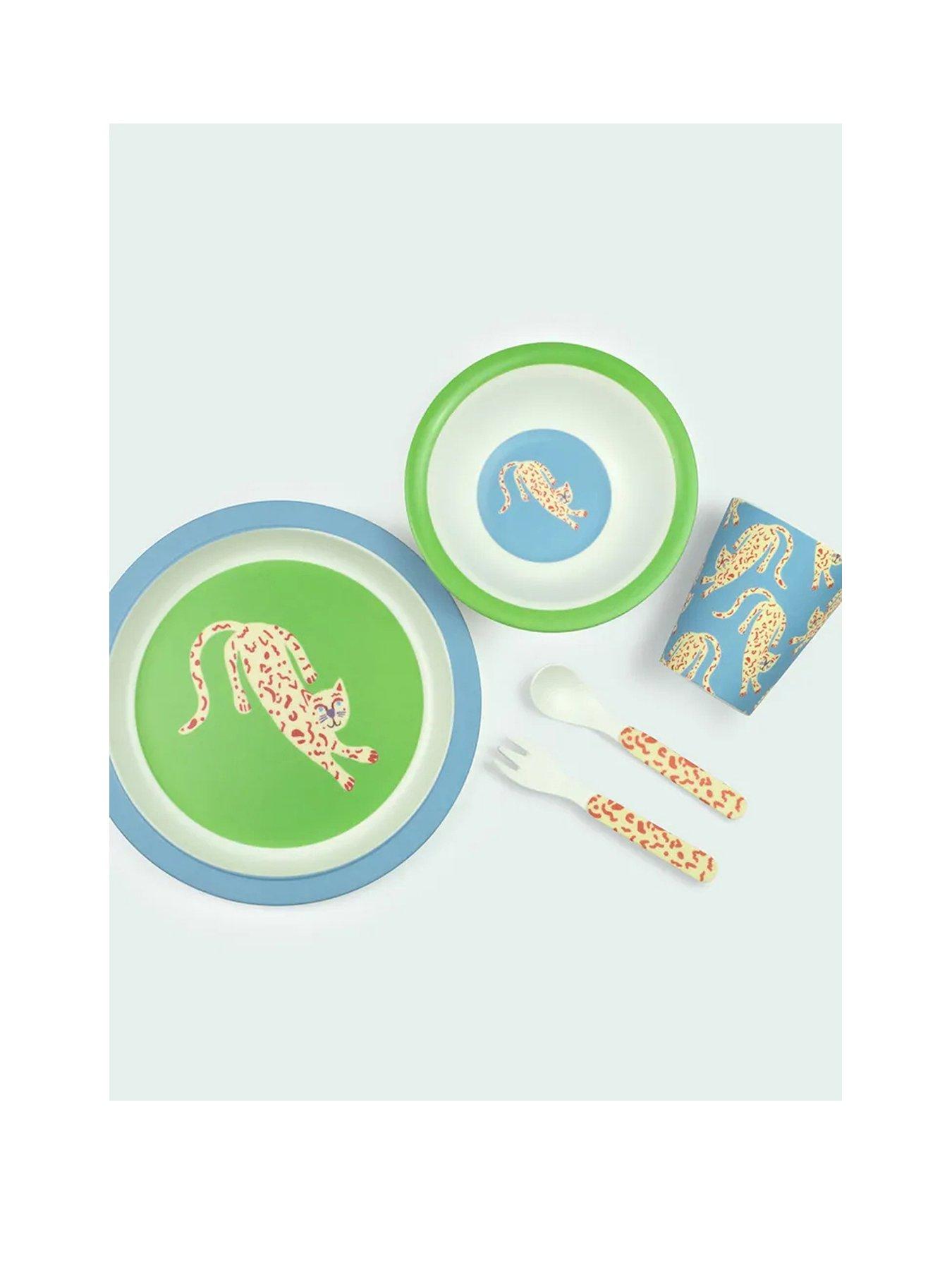 Eleanor Bowmer Cheetah Kids Melamine Dinner Set | Very