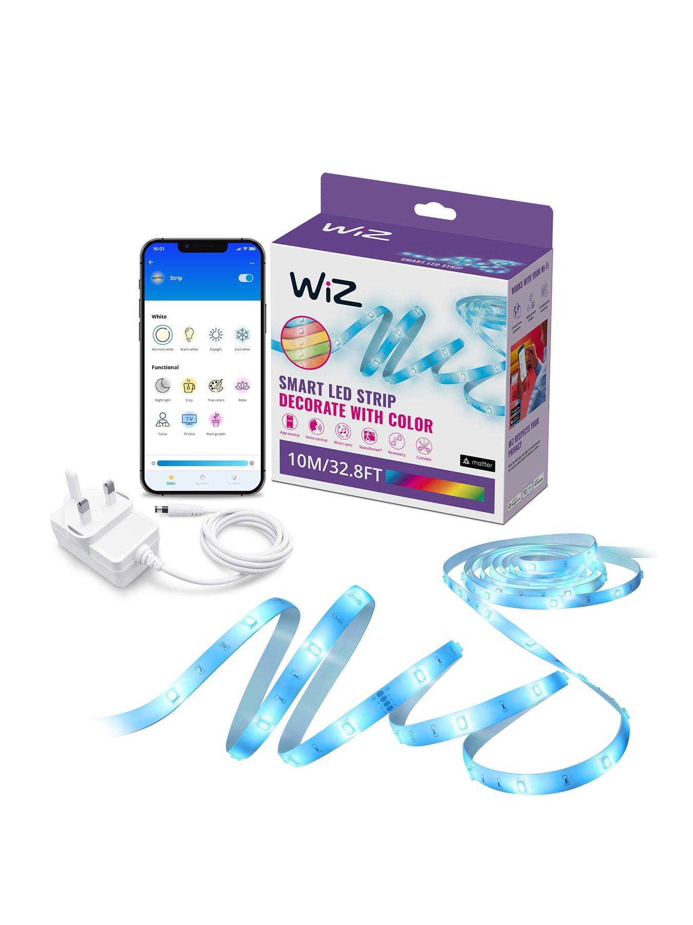 Philips WiZ WiZ Smart WiFi LED Strip RGB Colour 10m | Very