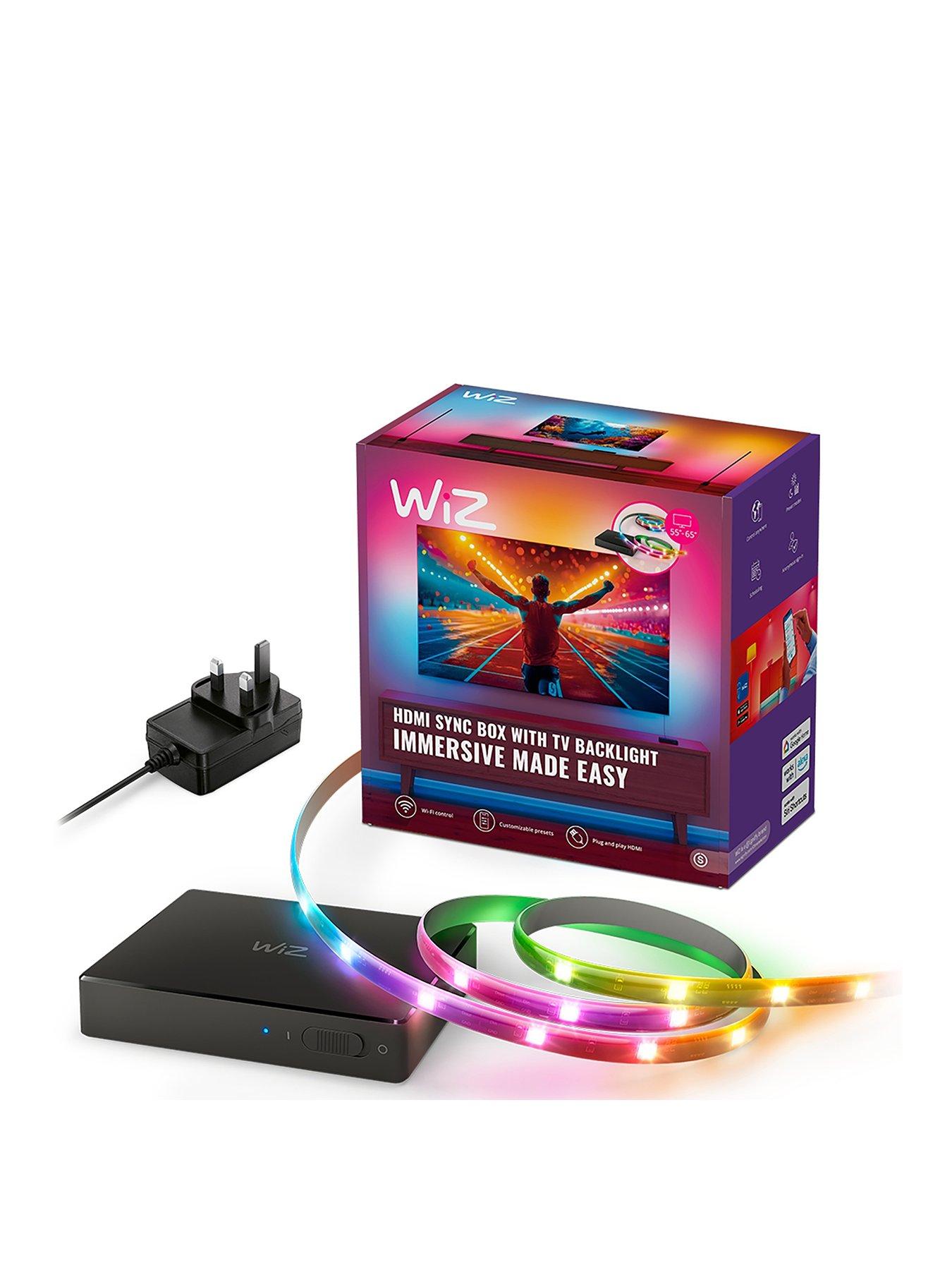 Philips WiZ WiZ Smart LED Sync Box and 55-65" Lightstrip | Very