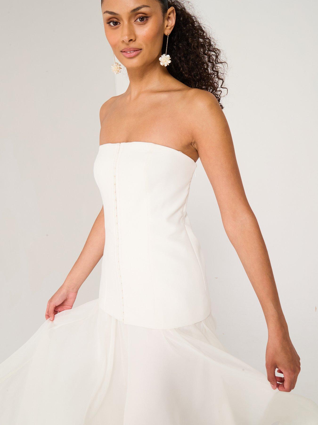 Forever New Alexis Hook and Eye Sheer Midi - Cream | Very