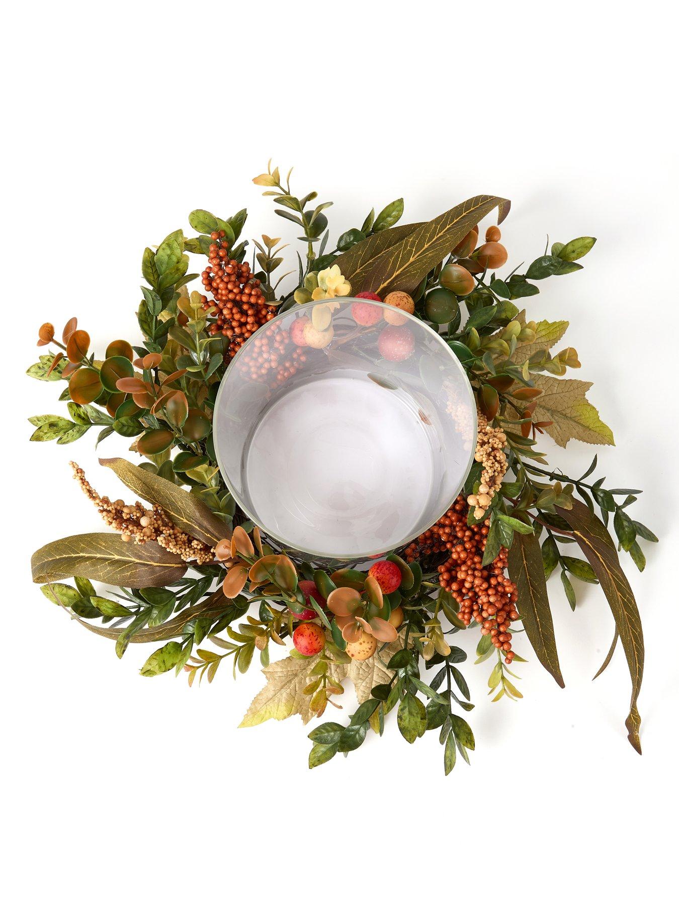Very Home Autumn Rose Hip And Berry Hurricane Lamp | Very