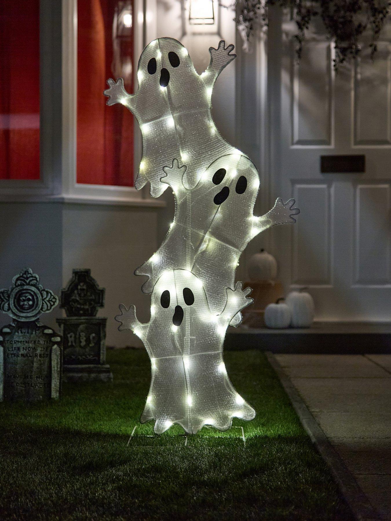 Very Home Light Up Stacked Ghosts Outdoor Halloween Decoration | Very