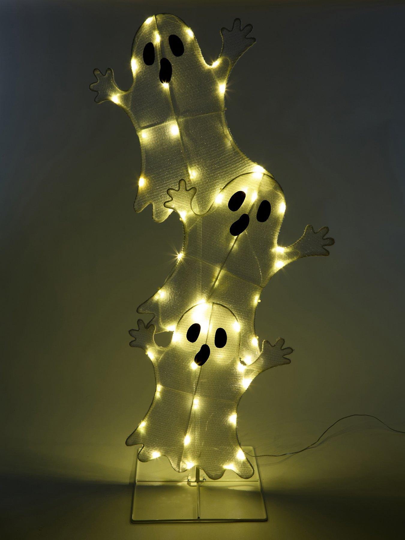 Very Home Light Up Stacked Ghosts Outdoor Halloween Decoration | Very