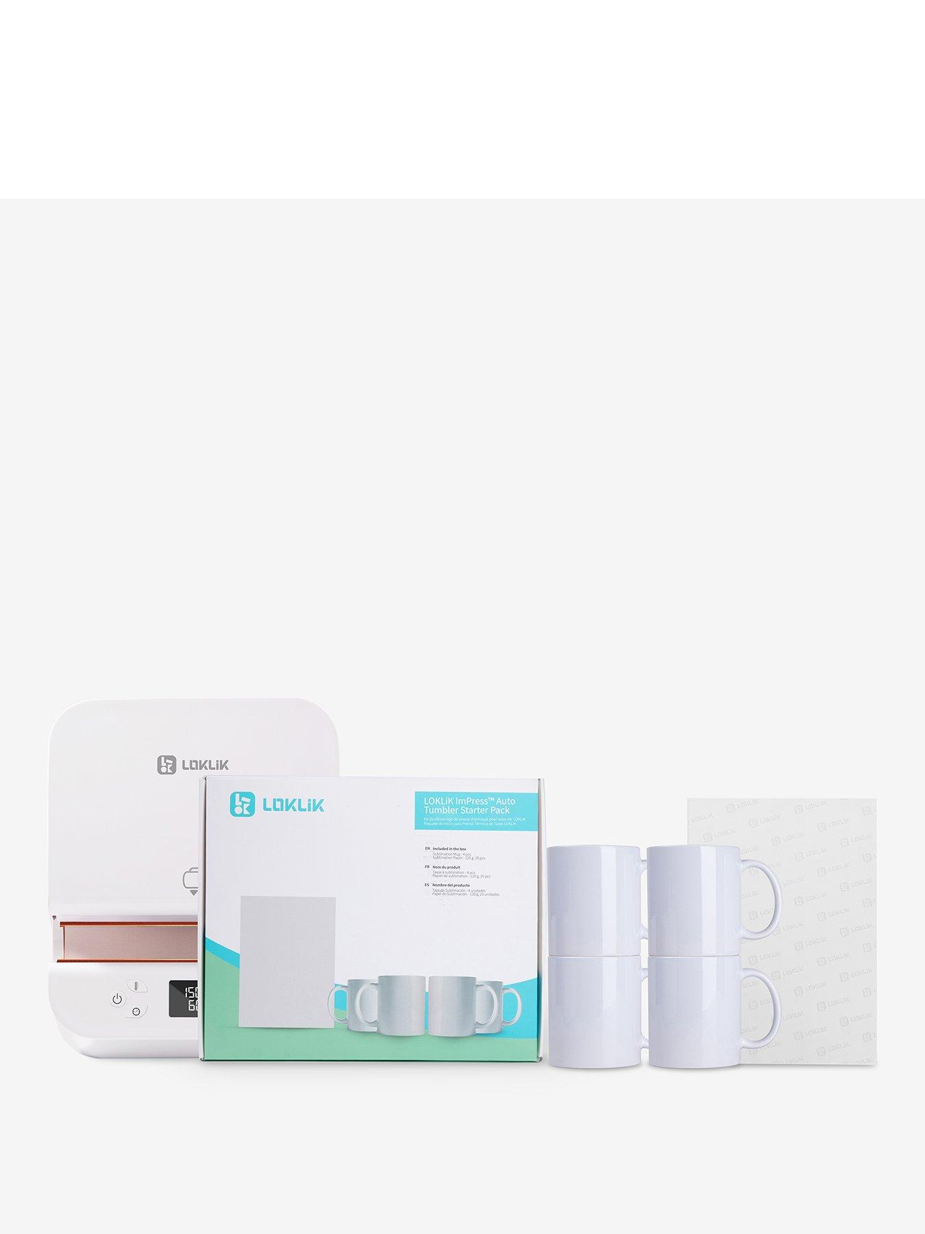 Loklik LOKLIKÂ IMPRESS TUMBLER/MUG PRESS BUNDLE WITH 11 OZ MUGS 4 PACK ...