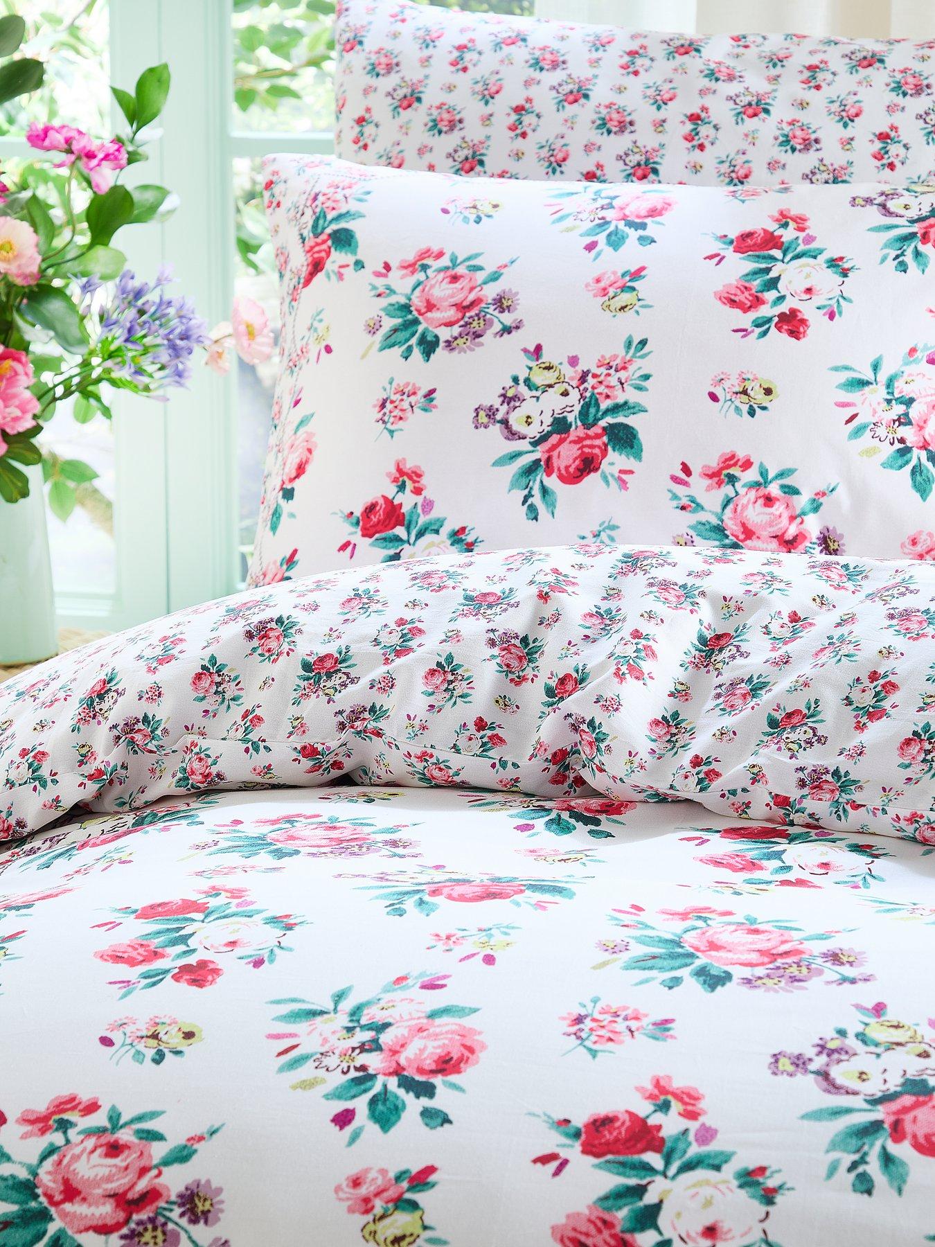 Cath Kidston Icon Floral 100% Cotton Percale Duvet Cover Set | Very