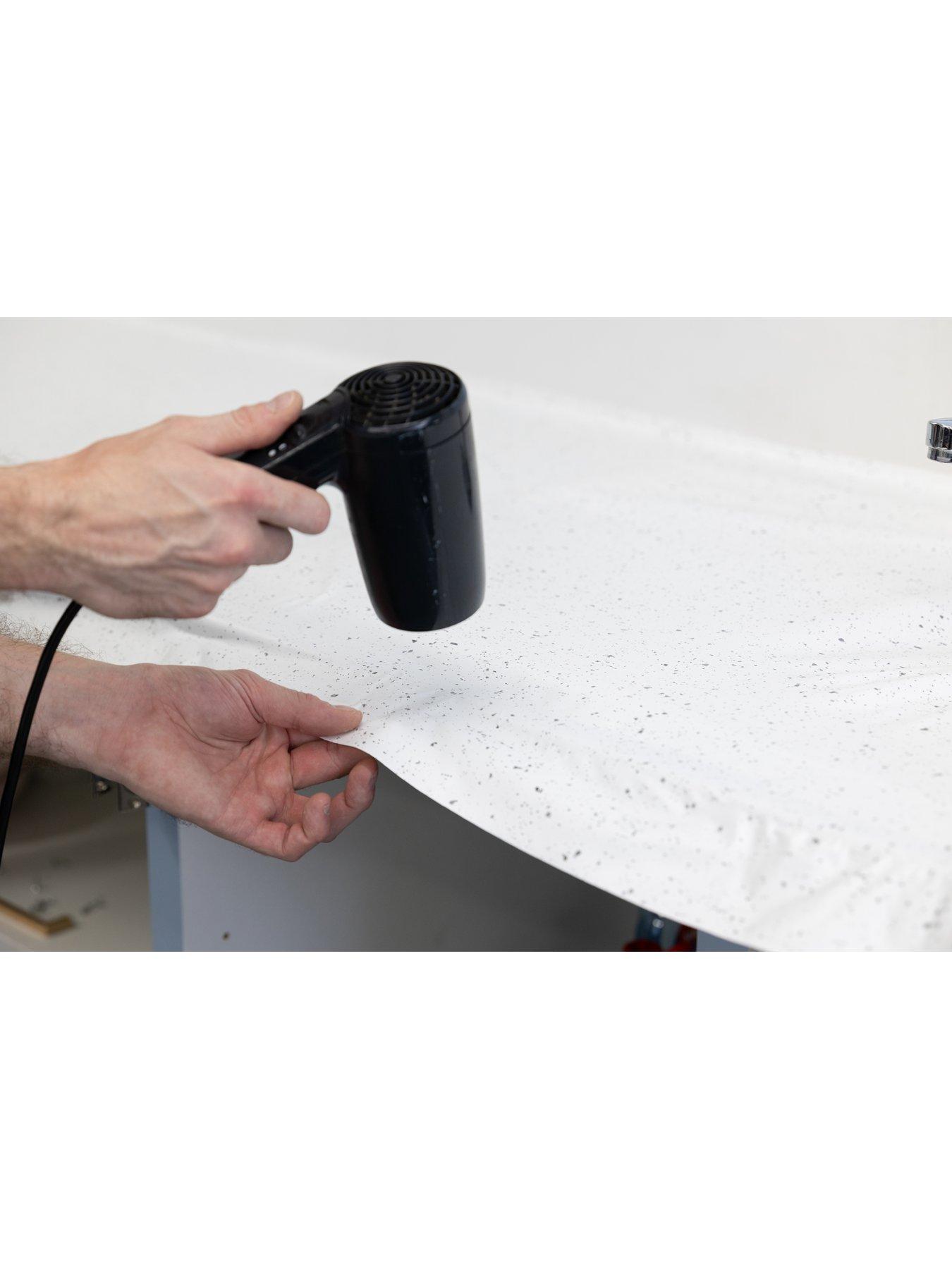 D-C-Fix White Granite Quartz Matt Self Adhesive Vinyl Wrap 67.5cm X 2m ...