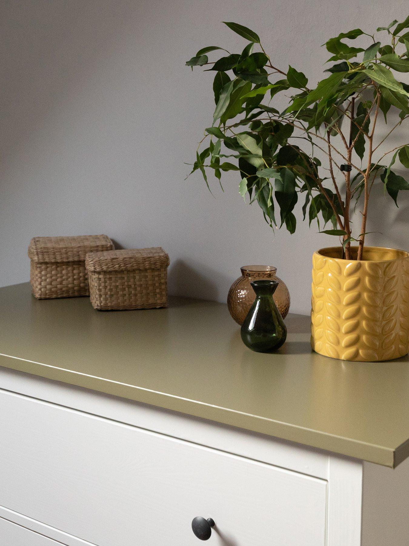 D-C-Fix Matt Olive Green Self Adhesive Vinyl Wrap 67.5cm X 2m (3 Rolls ...