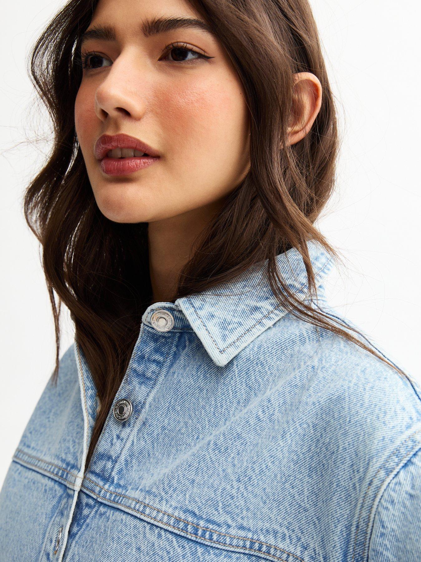 New Look Faded Denim Shacket - Blue | Very