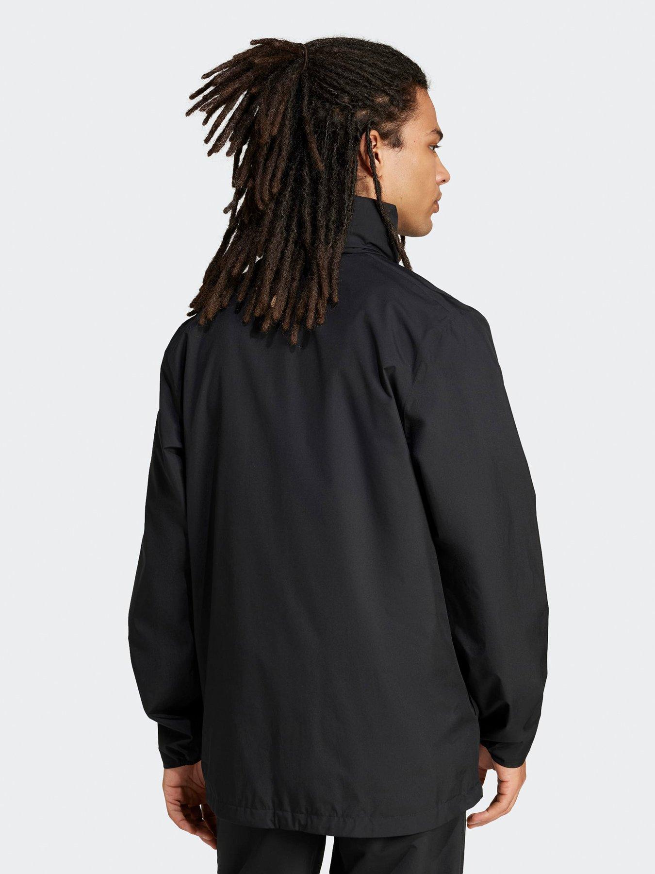 adidas Terrex Mens Outdoor Multi Essentials 2L Rain Jacket - Black | Very