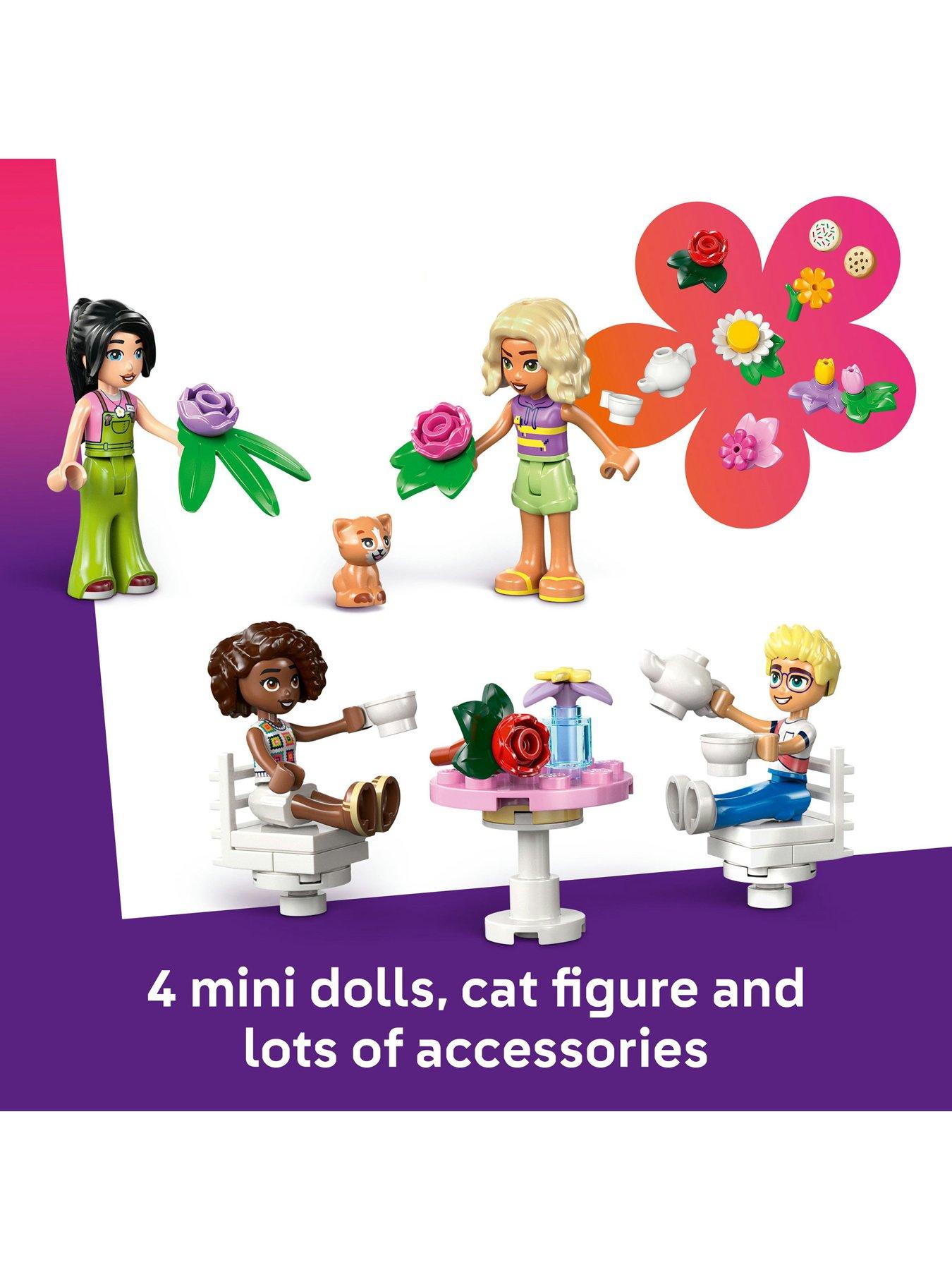 LEGO Friends Plant Café & Flower Shop Building Kit Pretend-Play Set ...