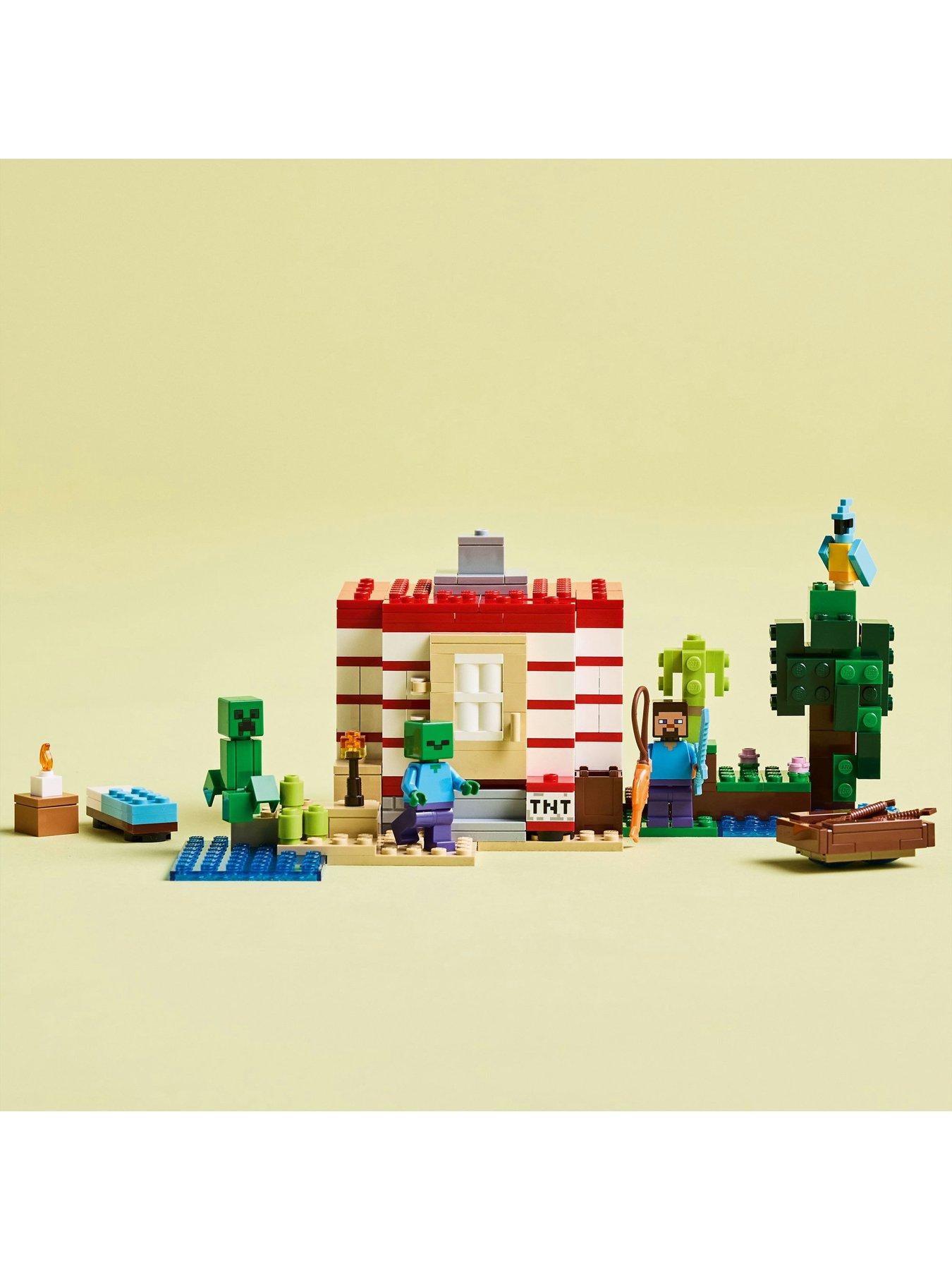LEGO Minecraft The TNT Jungle House, Video Game Collectible Toy 21275 ...