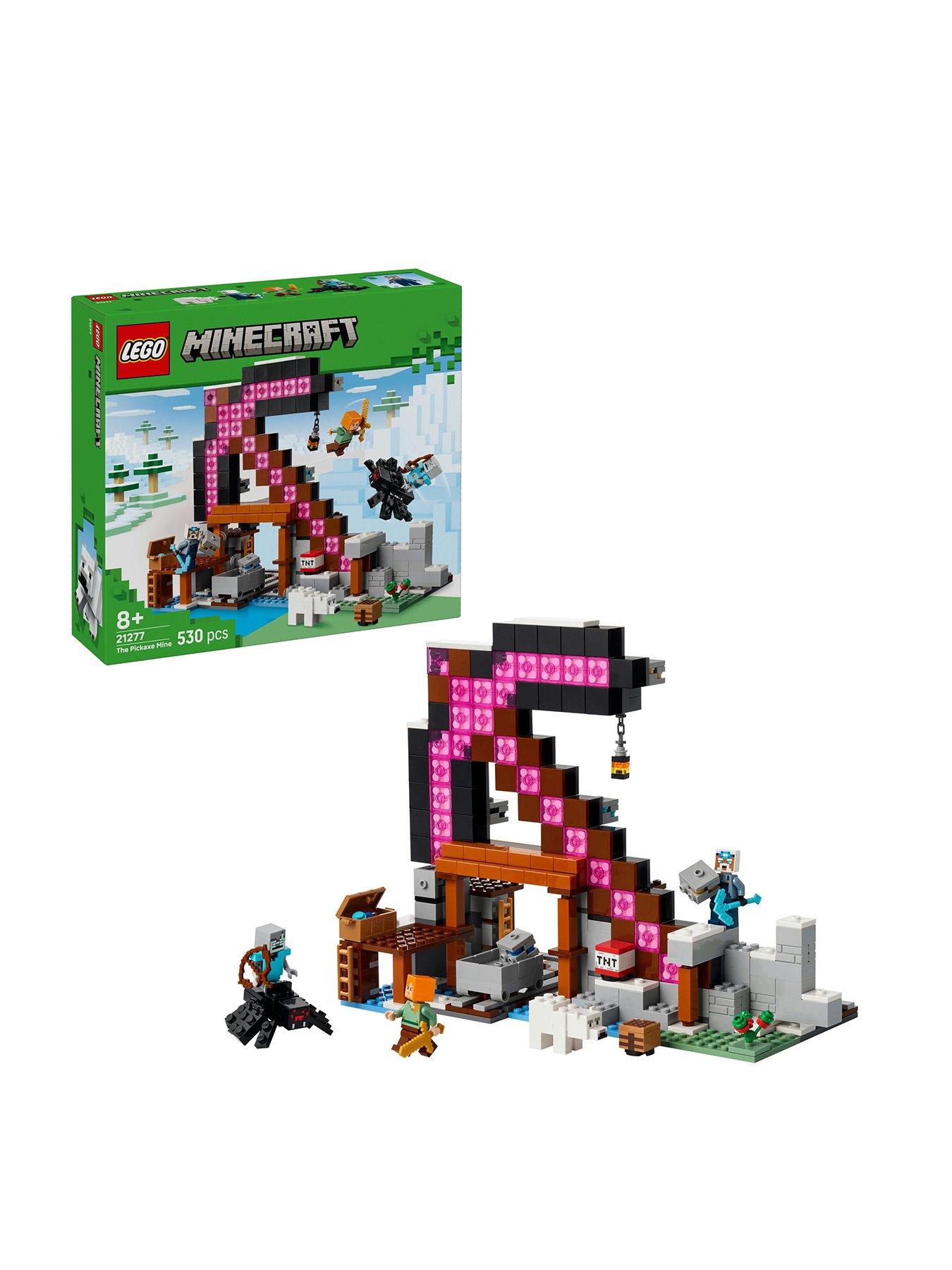 LEGO Minecraft The Pickaxe Mine Gamer-Room Decor and Axe Toy 21277 | Very