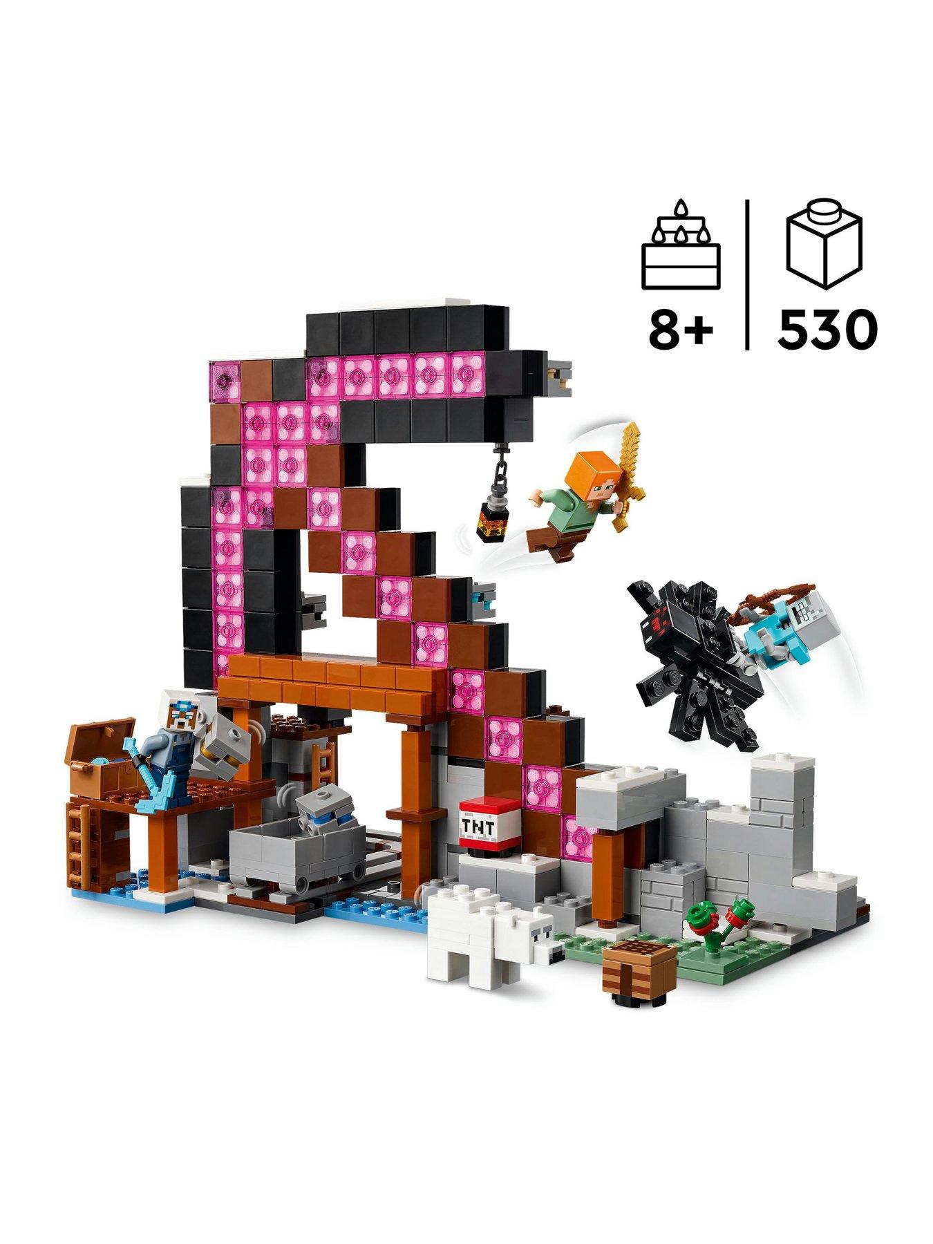 LEGO Minecraft The Pickaxe Mine Gamer-Room Decor and Axe Toy 21277 | Very