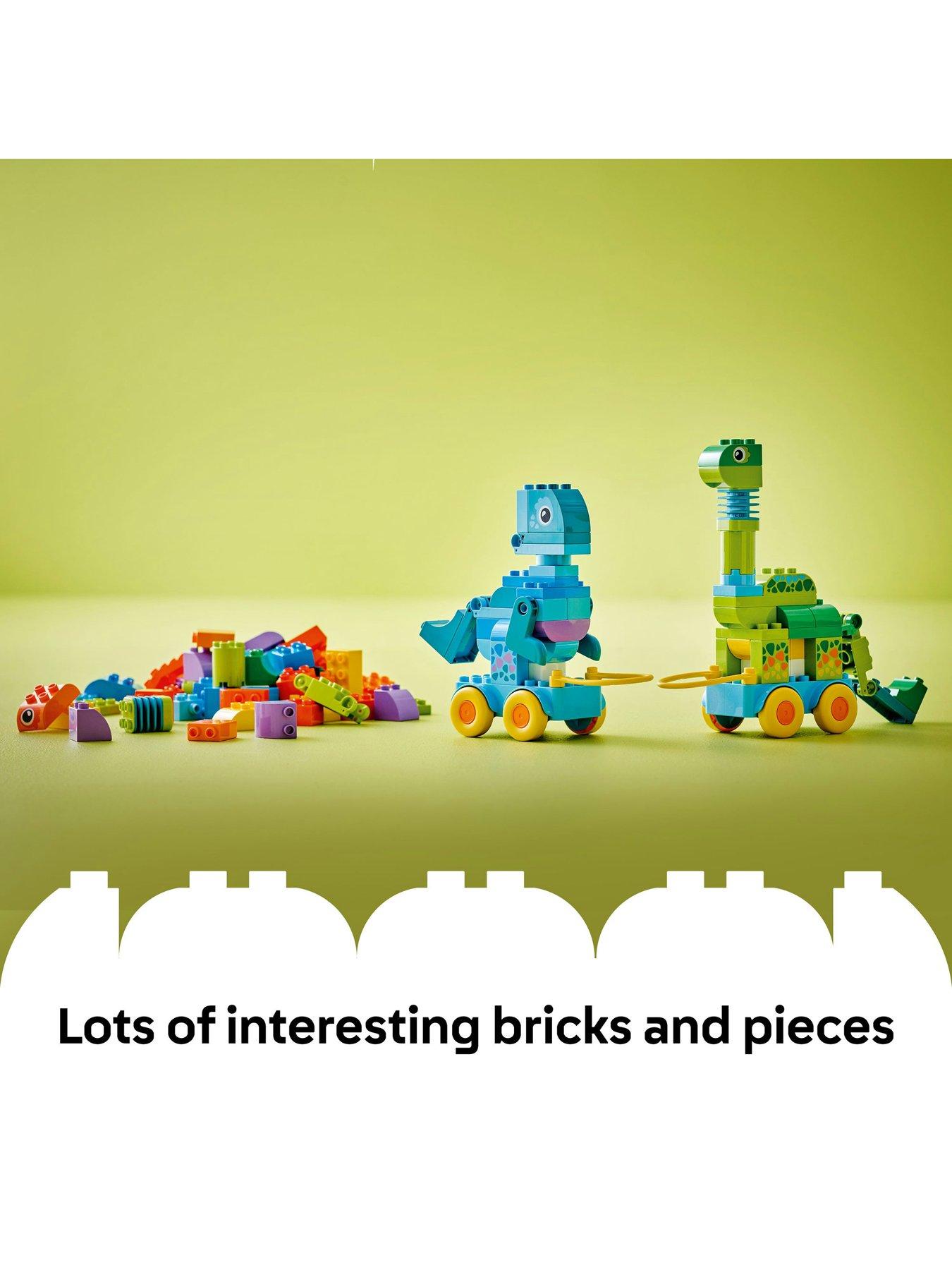 LEGO Duplo Town 3in1 Dinosaurs on Wheels Learn-Through-Play Toddler Toy ...