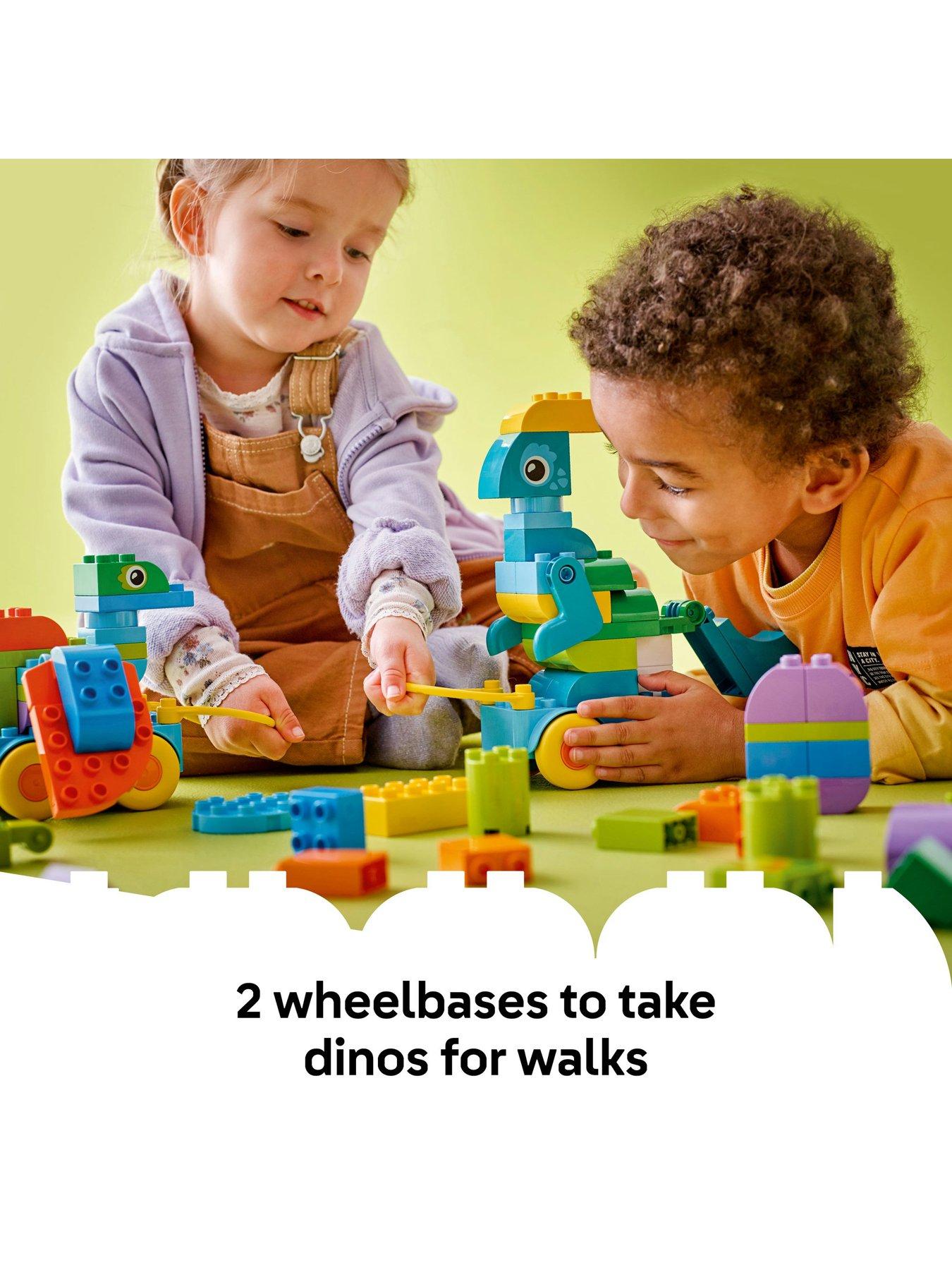 LEGO Duplo Town 3in1 Dinosaurs on Wheels Learn-Through-Play Toddler Toy ...