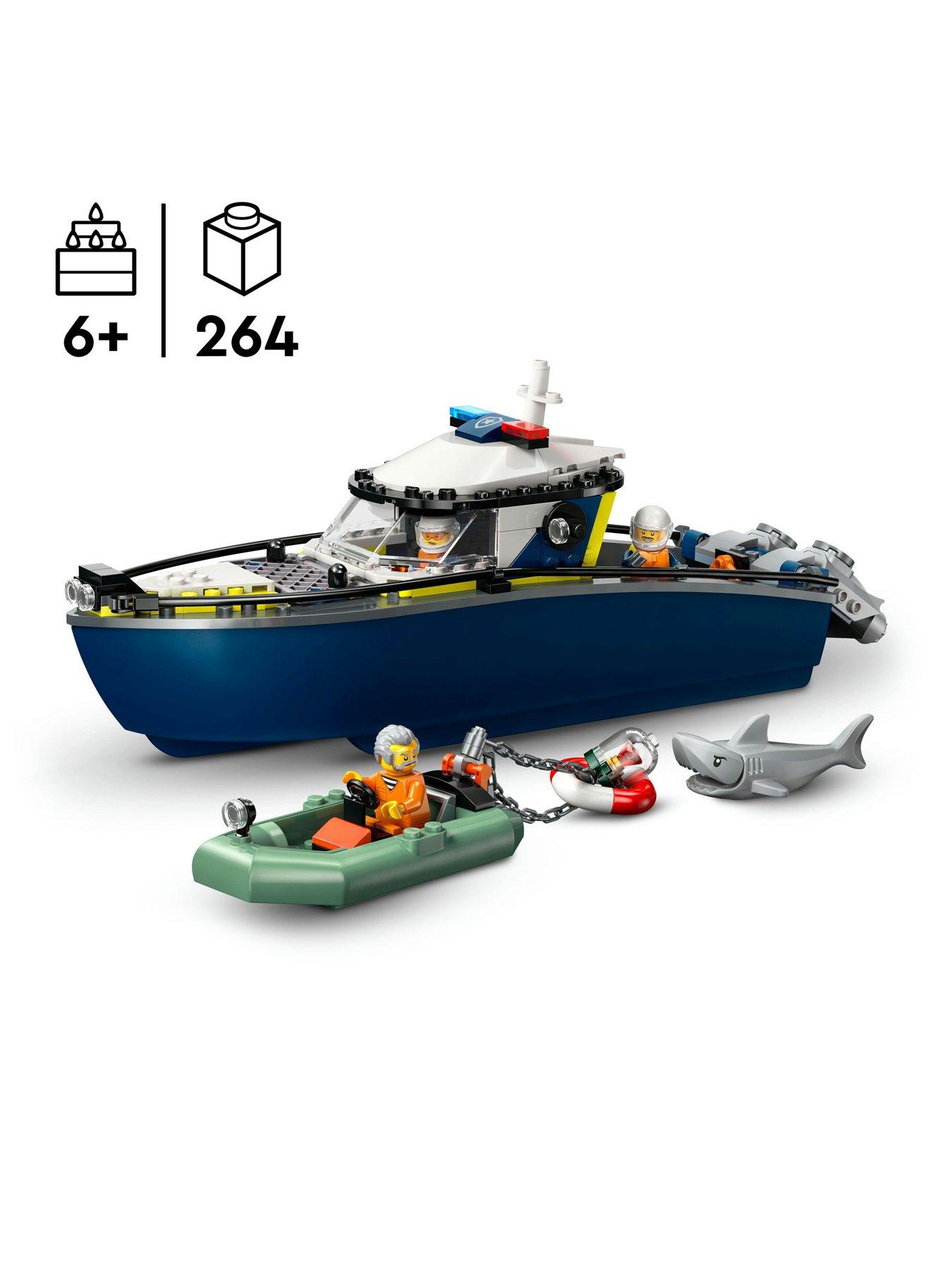LEGO City Police Boat Chase Toy with a Speedboat 60456 | Very