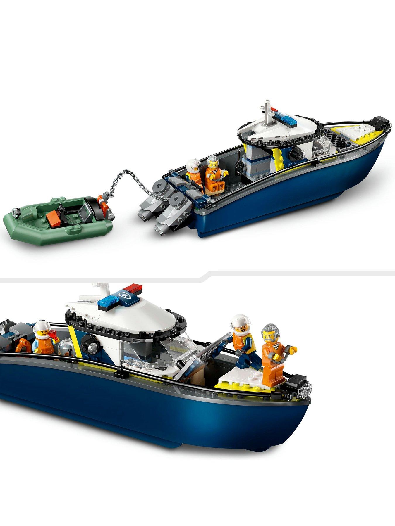 LEGO City Police Boat Chase Toy with a Speedboat 60456 | Very