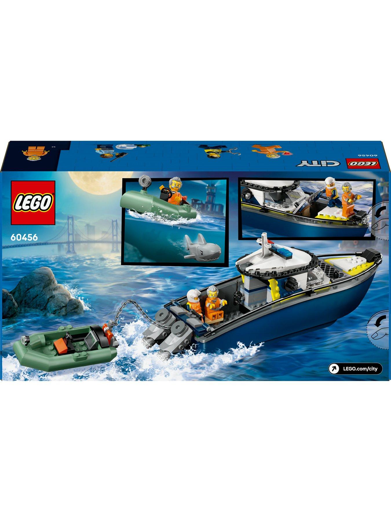 LEGO City Police Boat Chase Toy with a Speedboat 60456 | Very