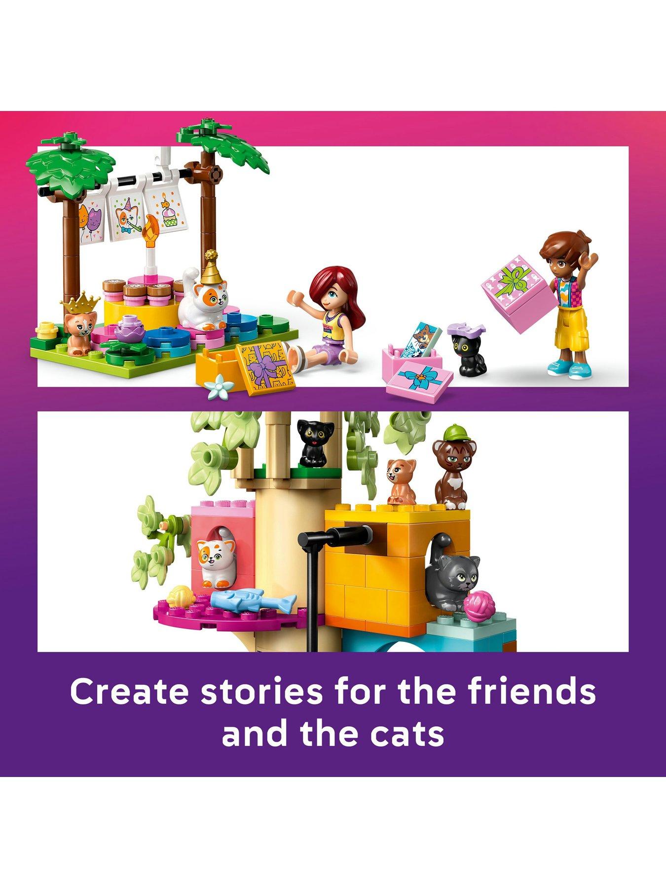 LEGO Friends Cat Birthday Party & Tree House Building Kit Toy 42666 | Very