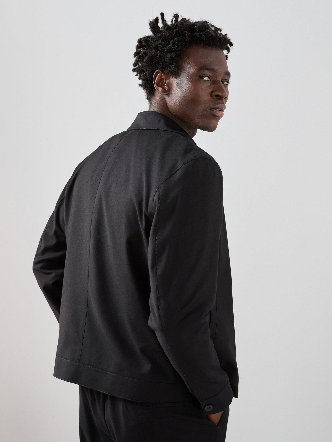 The Very Collection Smart Zip Through Harrington Jacket - Black | Very