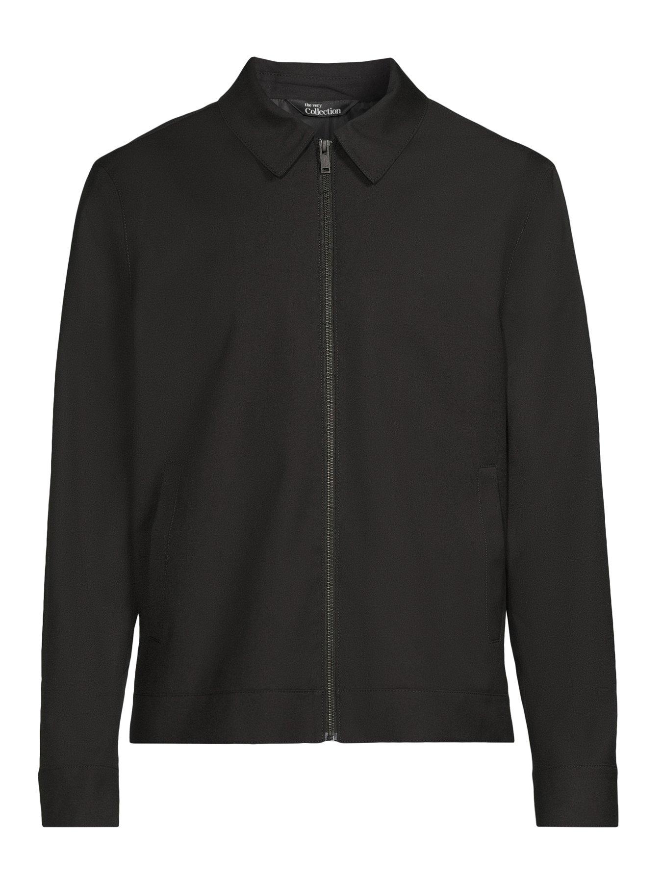 The Very Collection Smart Zip Through Harrington Jacket - Black | Very