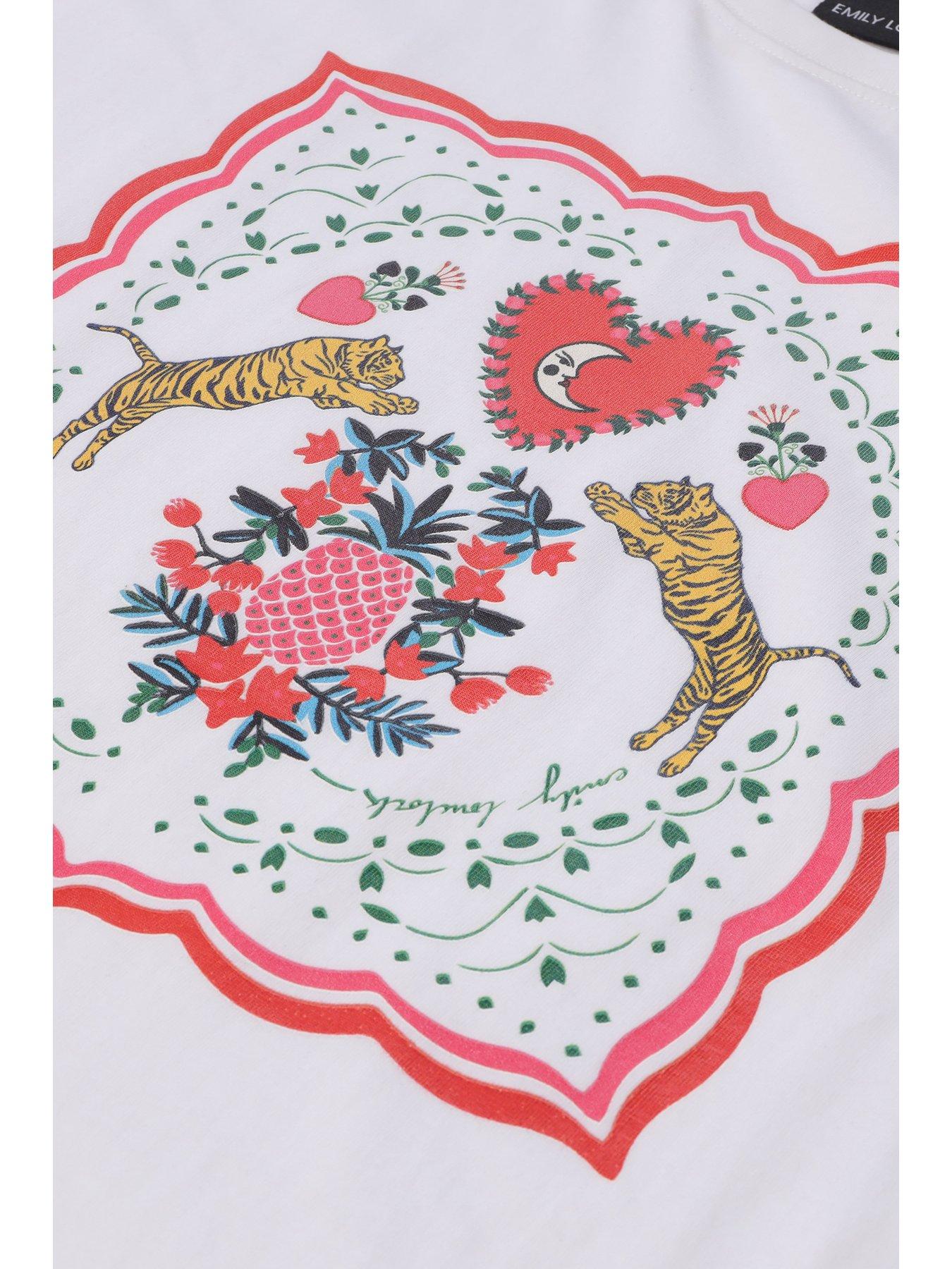Emily Lovelock Kate Tiger Graphic T-Shirt | Very