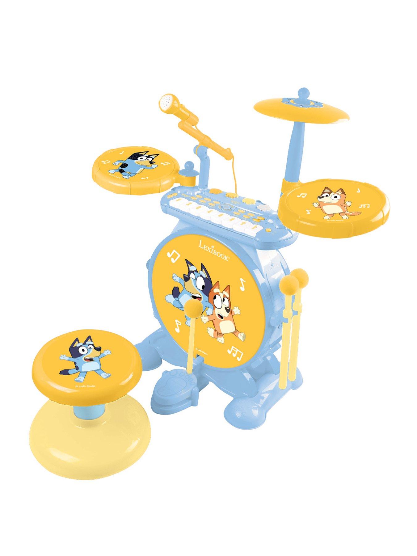 Bluey Rock Band Electronic Drum Set with Seat | Very