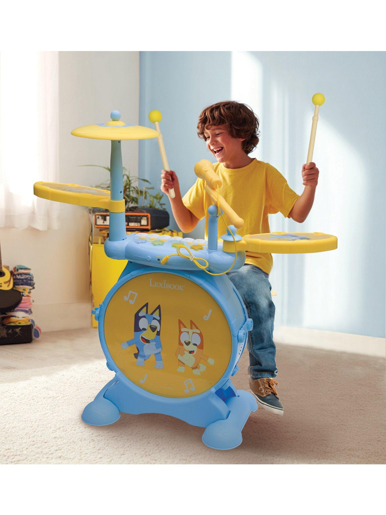 Bluey Rock Band Electronic Drum Set with Seat | Very