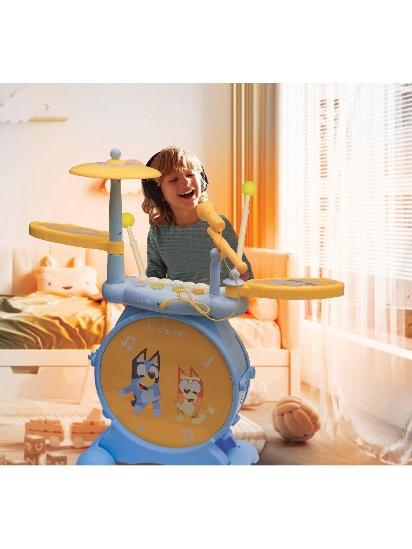 Bluey Rock Band Electronic Drum Set with Seat | Very