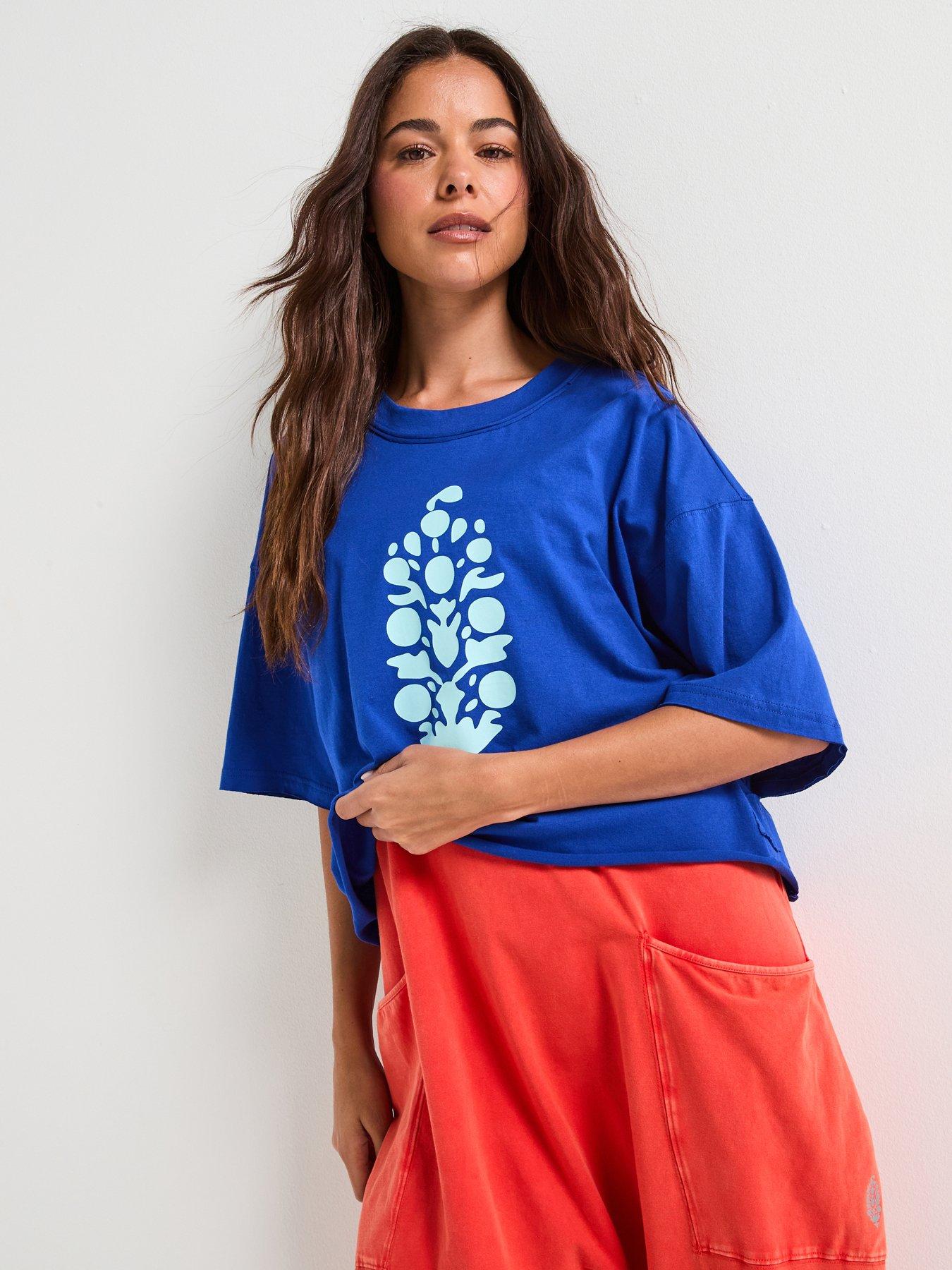 FP Movement Womens Training Inspire Tee Logo Iss - Blue | Very