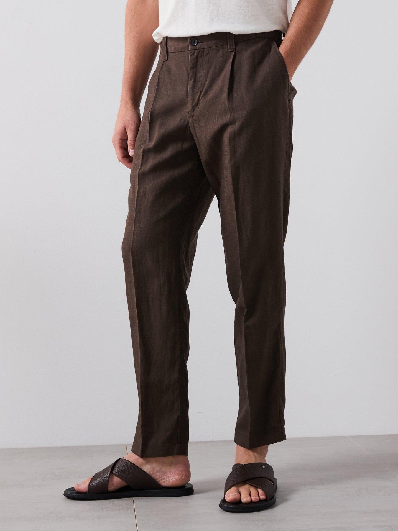 Mango Delave Smart Trousers - Brown | Very