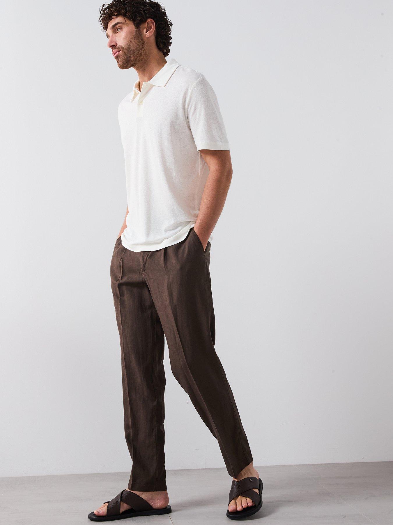 Mango Delave Smart Trousers - Brown | Very
