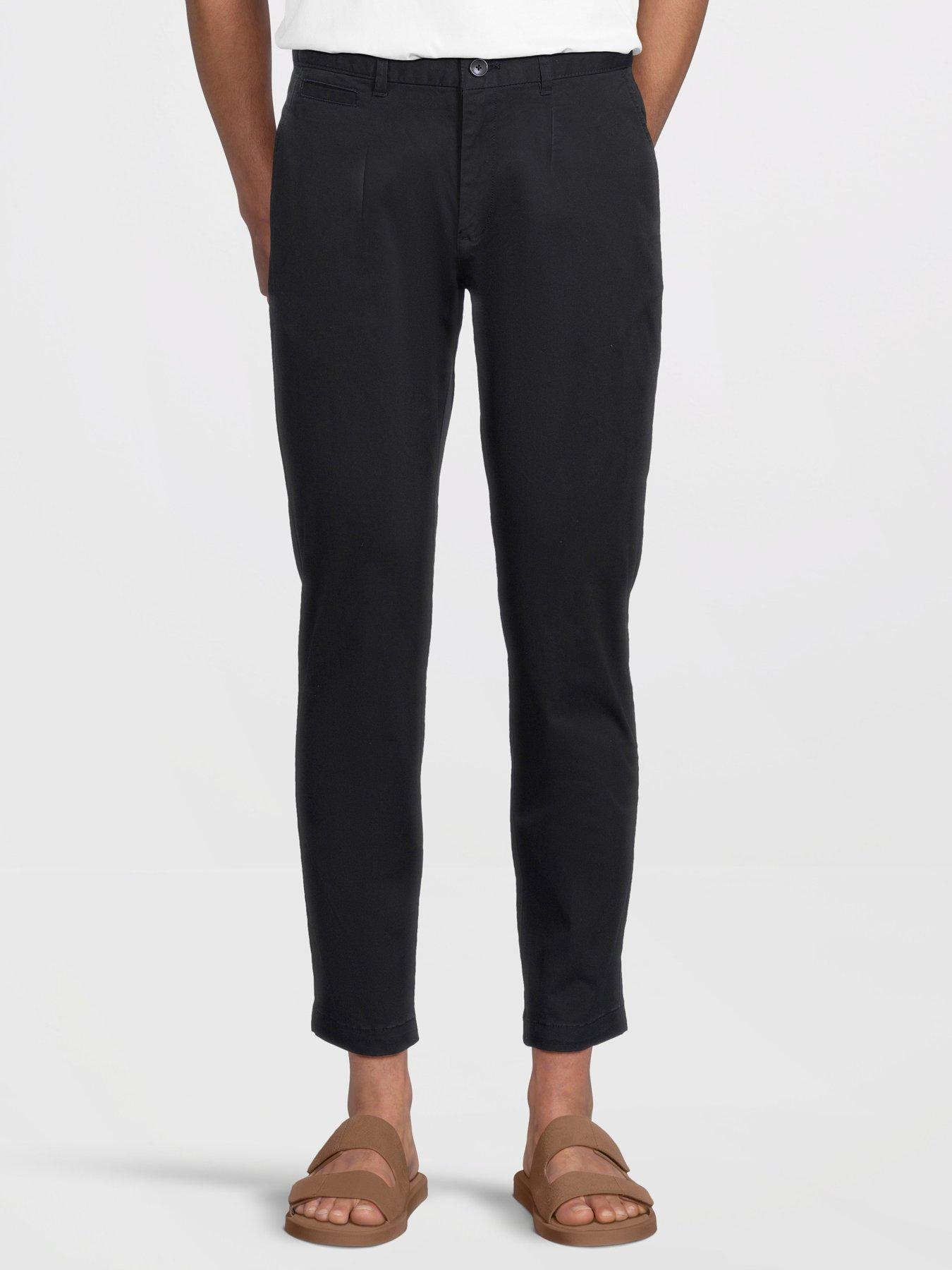 Mango Prato Smart Casual Tapered Fit Chino Trousers - Navy | Very