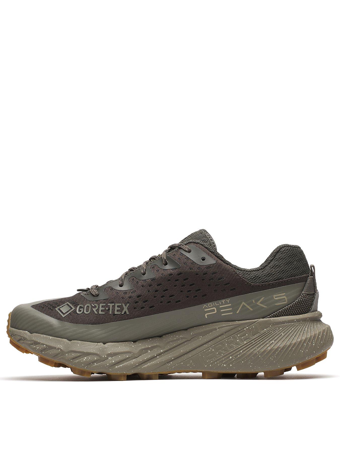 Merrell Mens Trail Running Agility Peak 5 Goretex Shoes - Green | Very