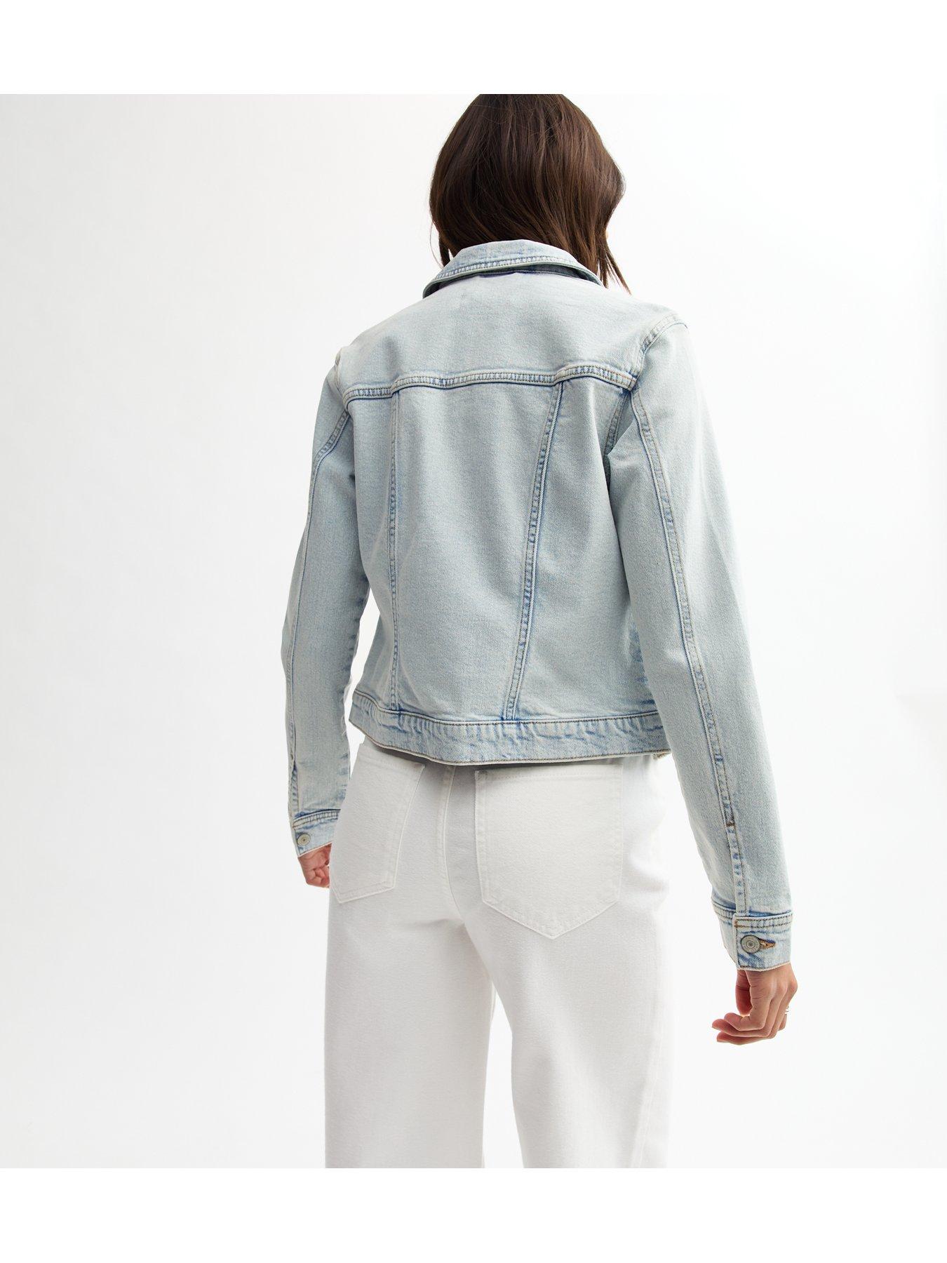 New Look Bright Blue Light Wash Denim Jacket | Very