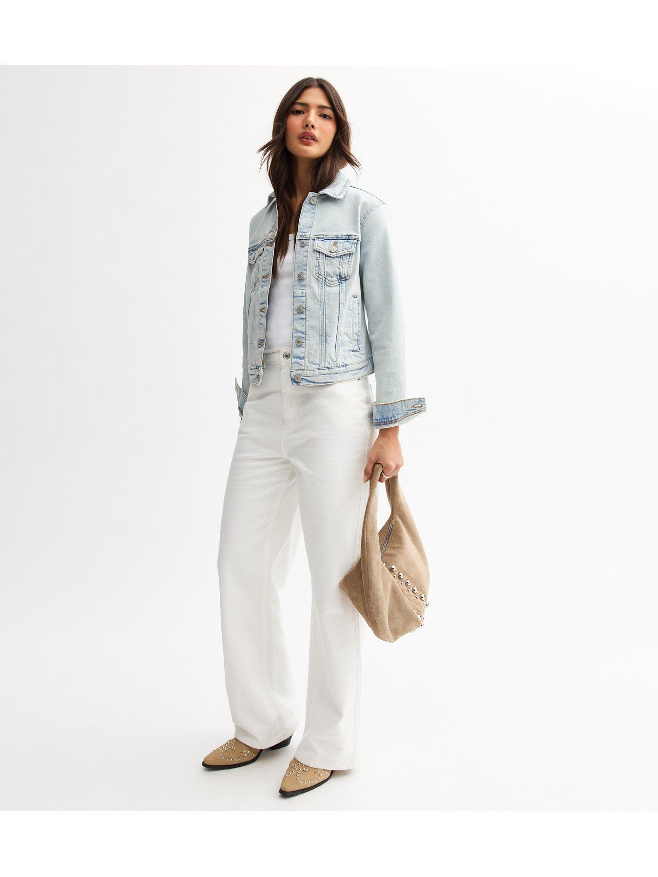 New Look Bright Blue Light Wash Denim Jacket | Very
