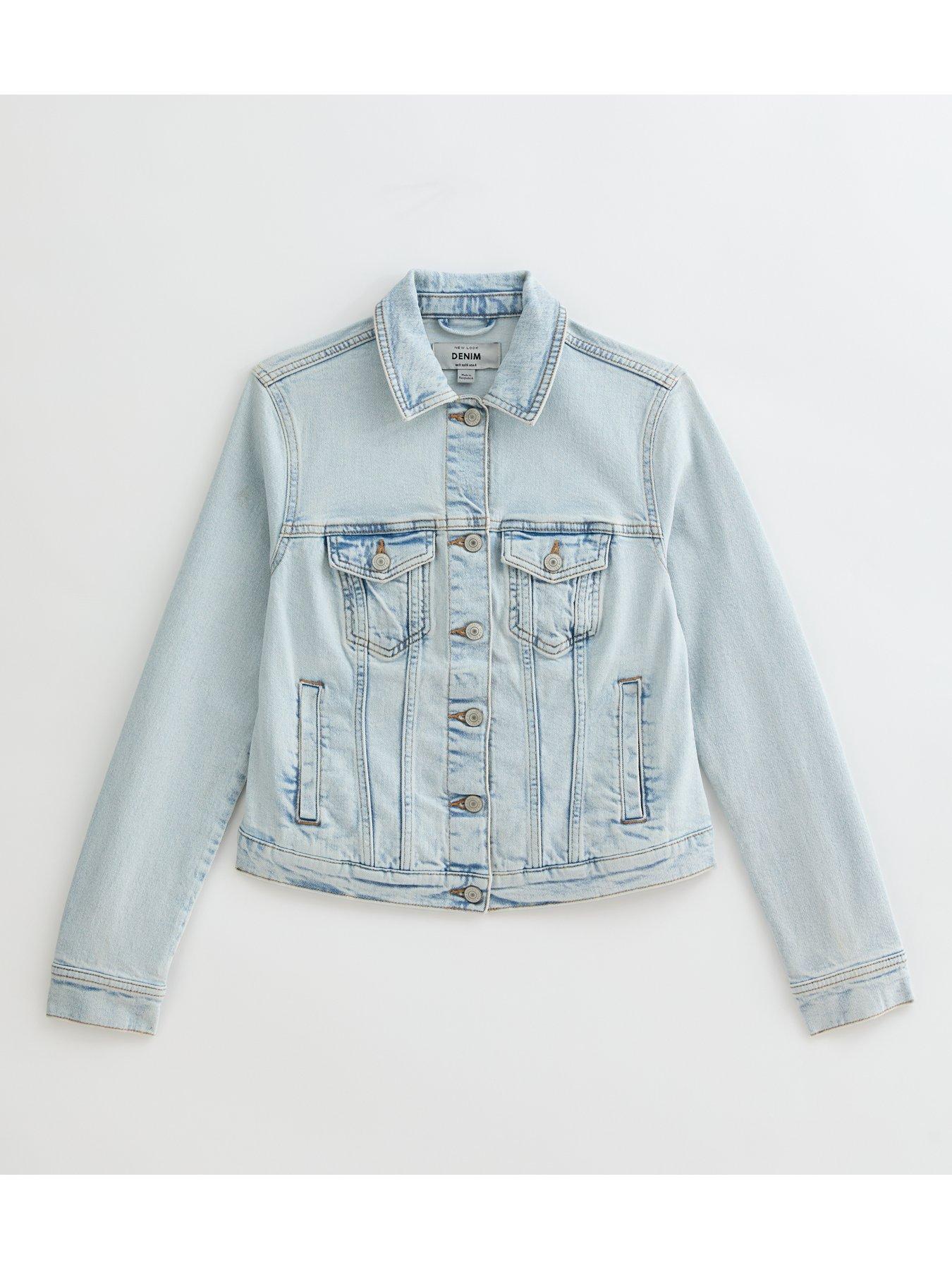 New Look Bright Blue Light Wash Denim Jacket | Very