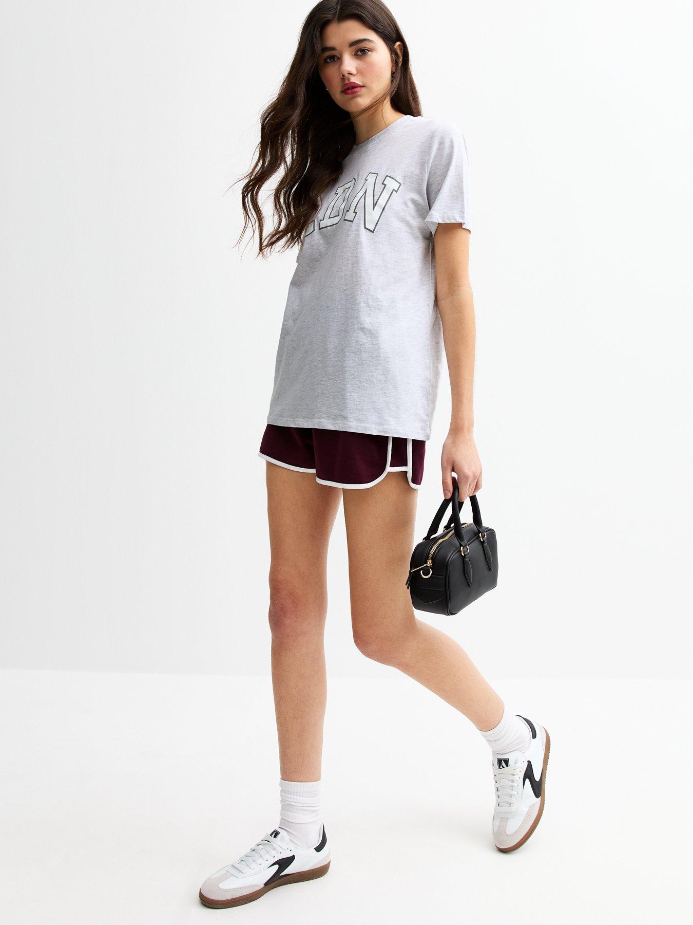 New Look LDN Print Jersey T-Shirt - Light Grey | Very