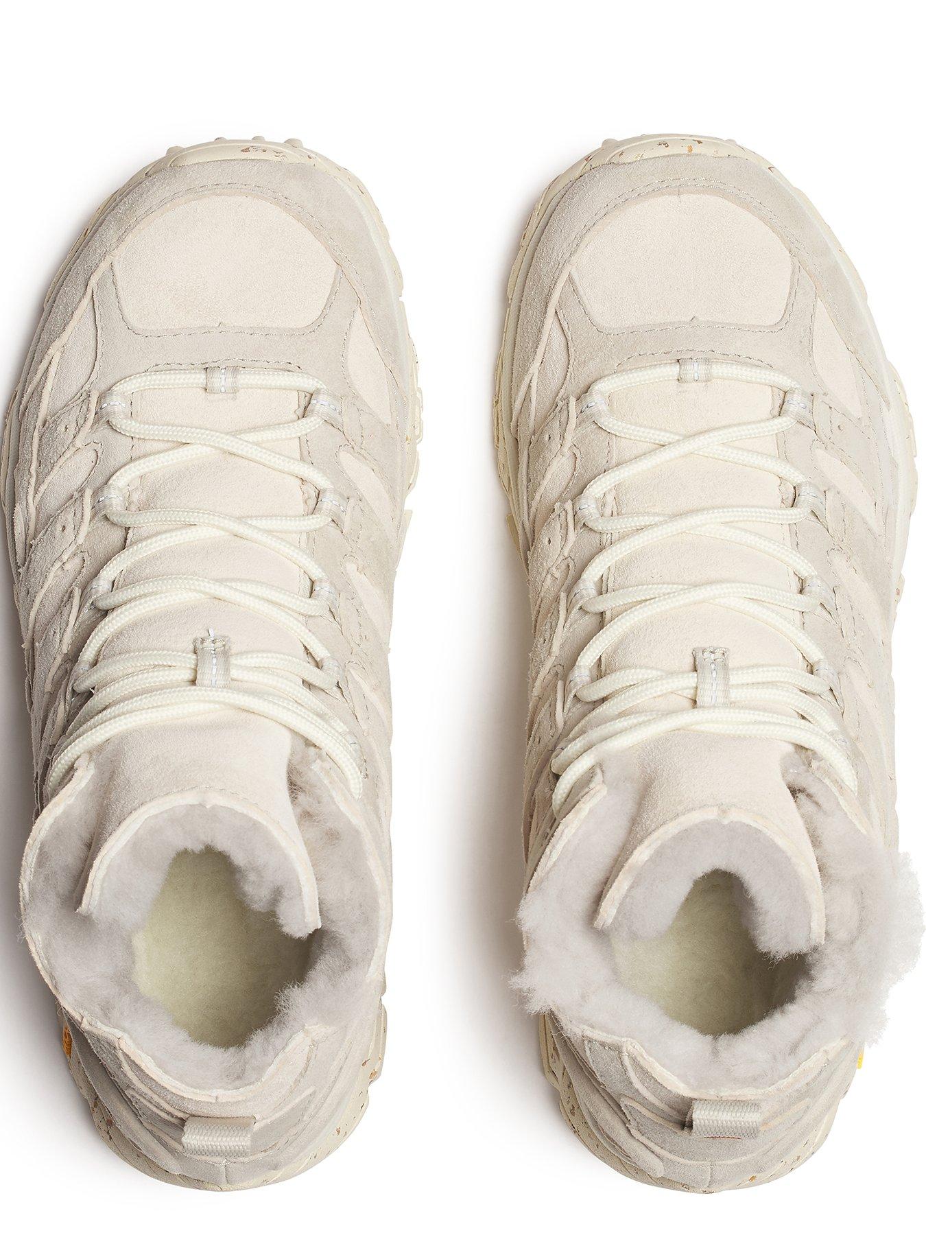 Merrell Womens Moab 2 Decon Mid Cozy Luxe Hiking Boots - Cream | Very