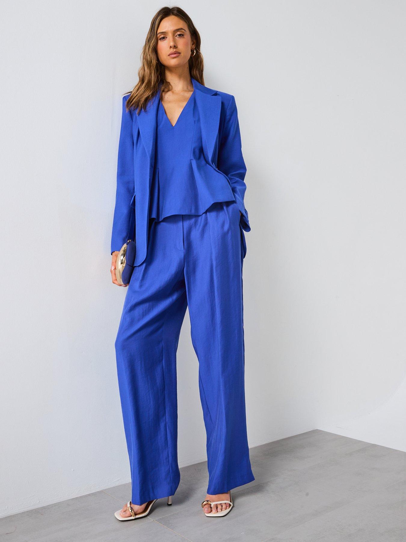 Mango Strapless Fitted Top - Blue | Very